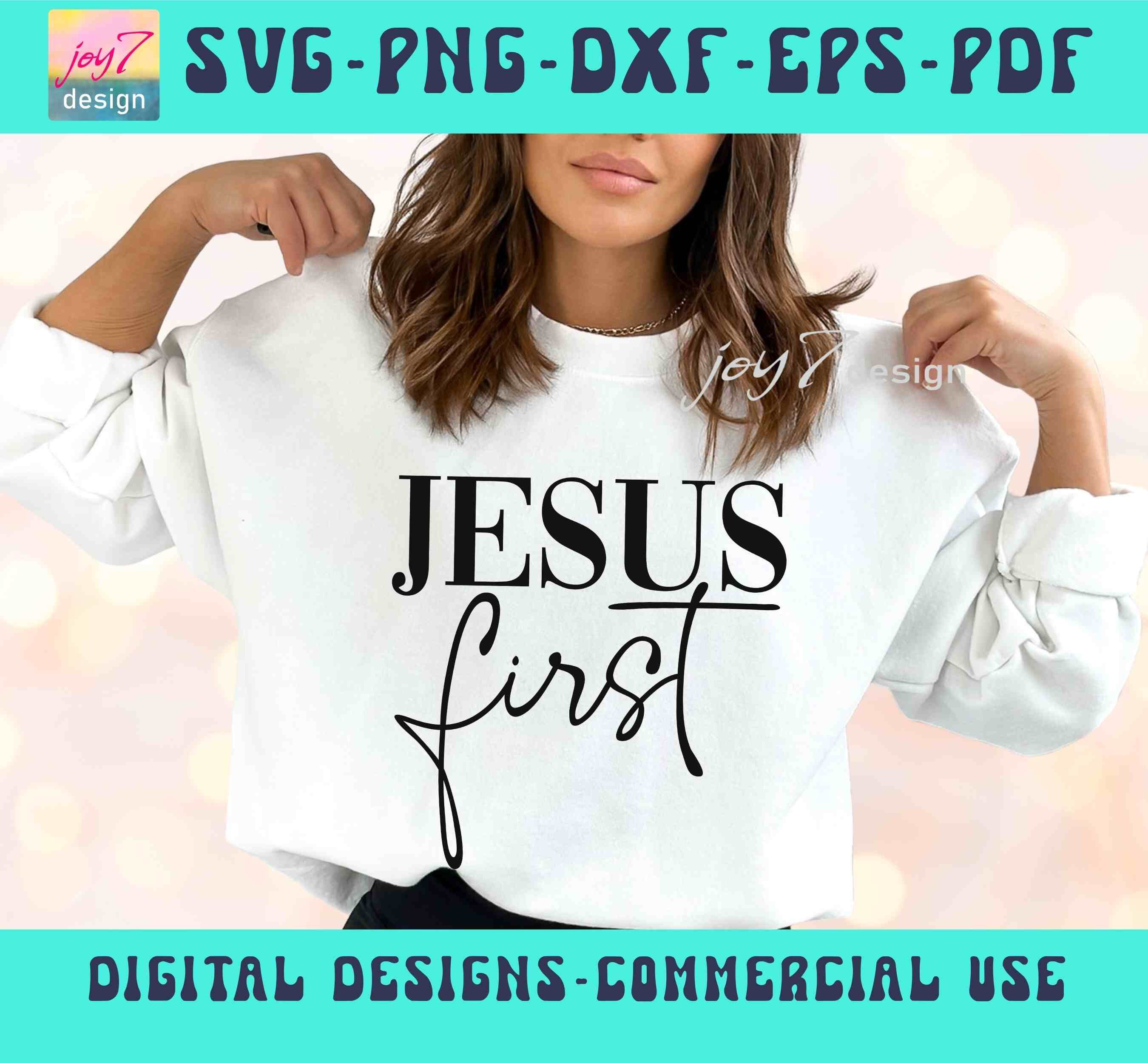 Jesus First SVG PNG Jesus Svg Christian Svg Easter Svg - Etsy