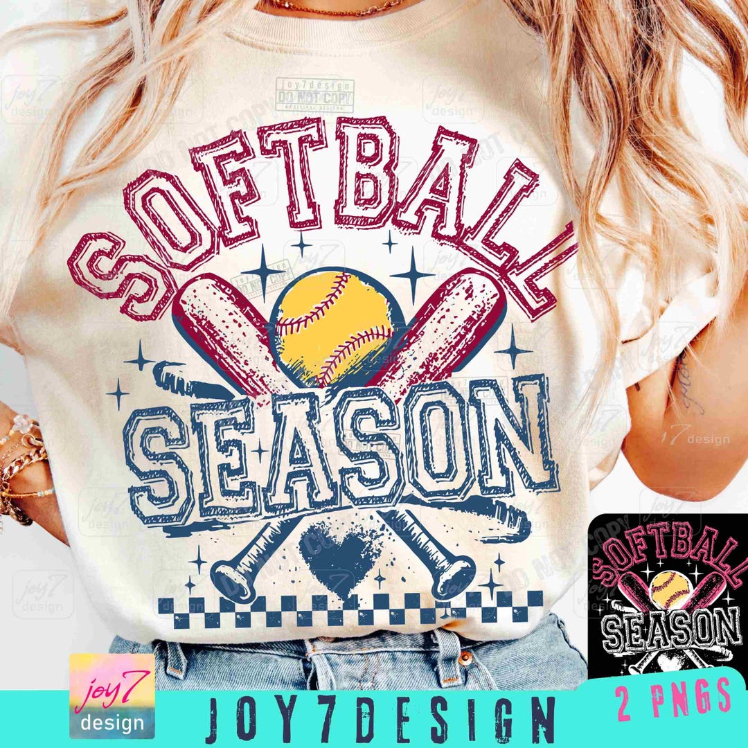 Softball Season PNG Retro Softball Game Day Design Png Softball Team ...