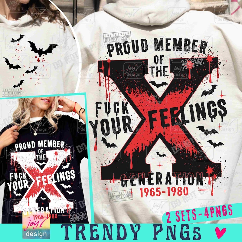 Proud Member Generation X Png - Etsy