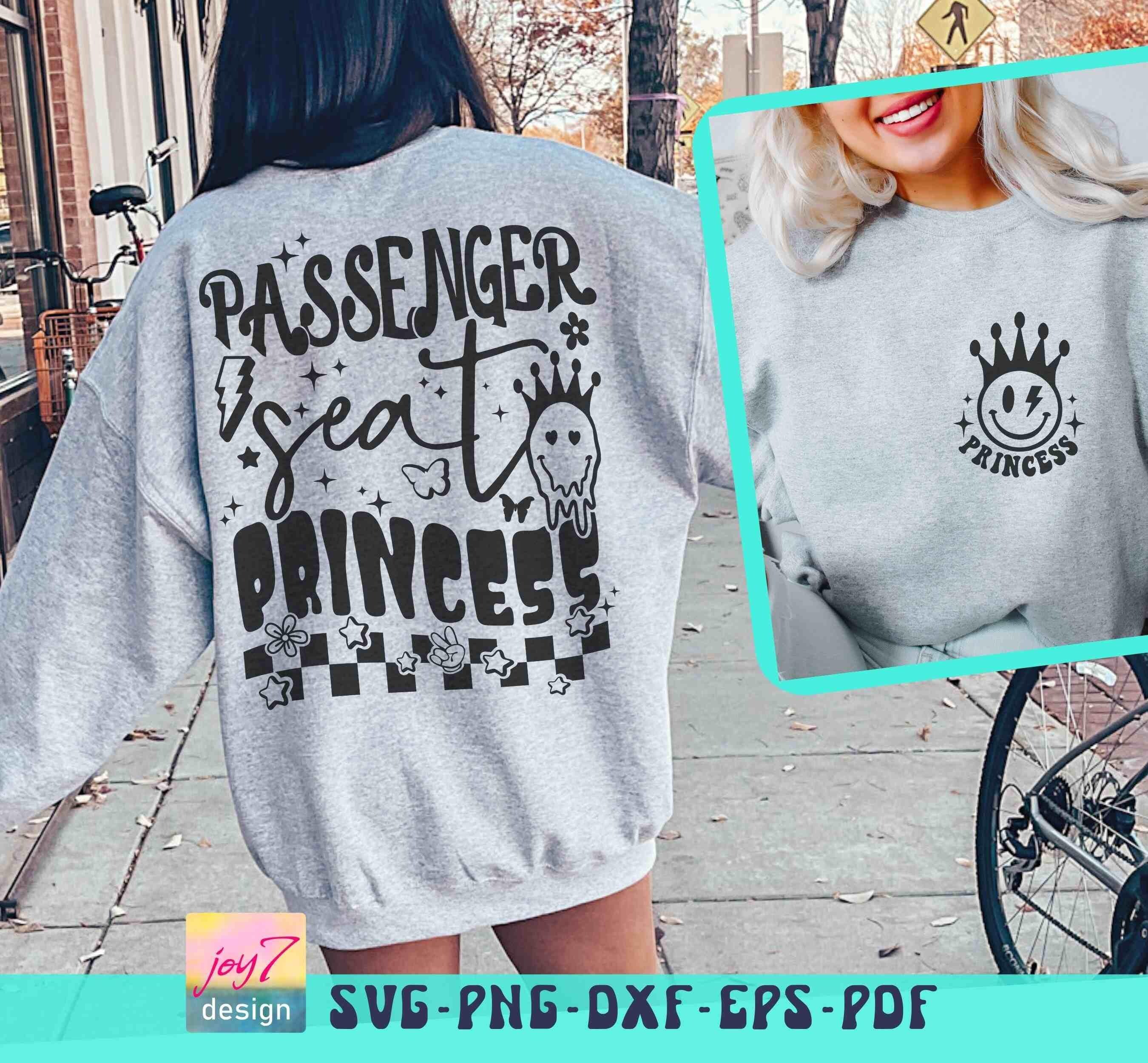 Passenger Seat Princess SVG PNG Funny Quote Svg Trip Svg Png Funny Svg ...