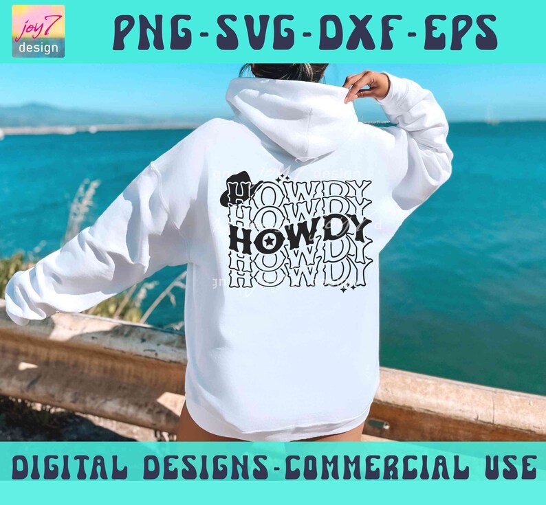 Howdy Svg Stacked Wavy Howdy Svg Cowboy Svg Western Font - Etsy