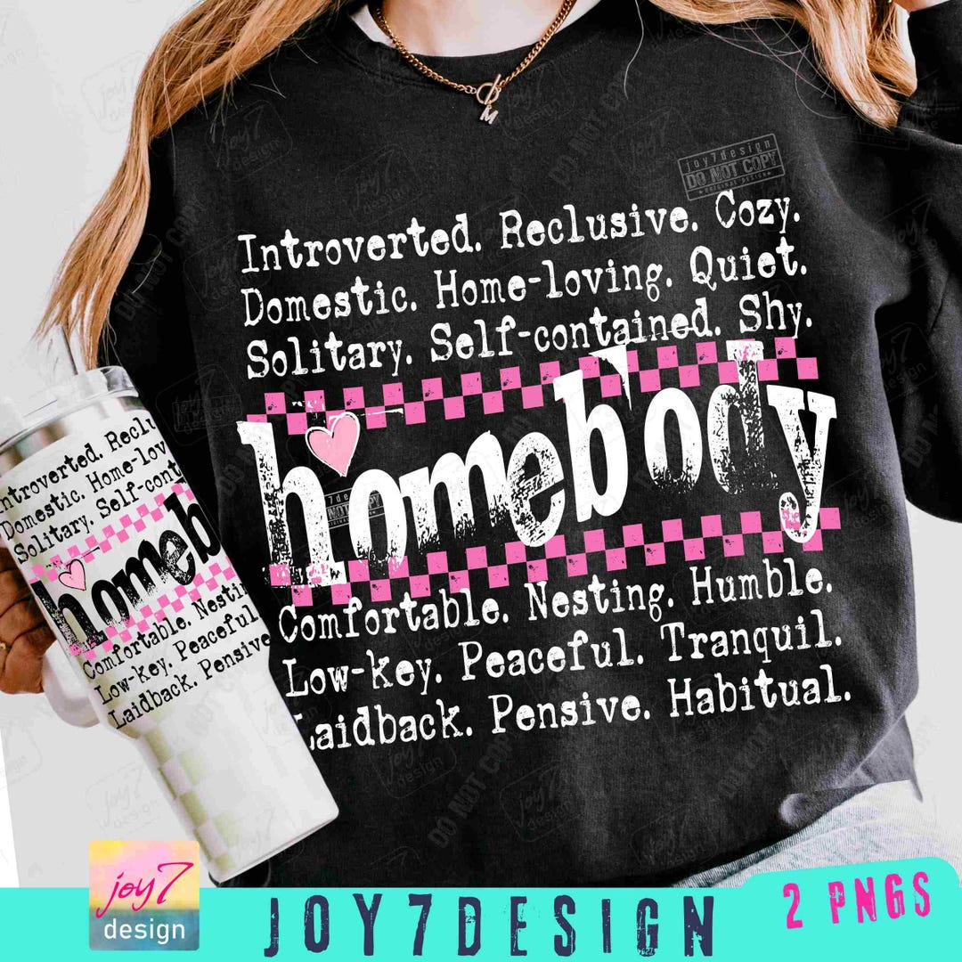 Homebody Words Snarky Sarcastic PNG Antisocial Retro Checkered Snarky ...