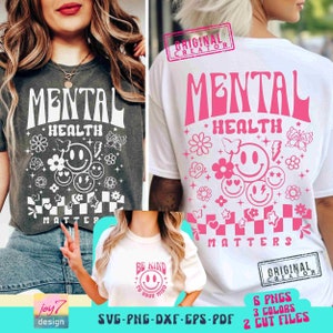 Mental Health Matters SVG PNG Be Kind to Your Mind Svg Mental Health ...