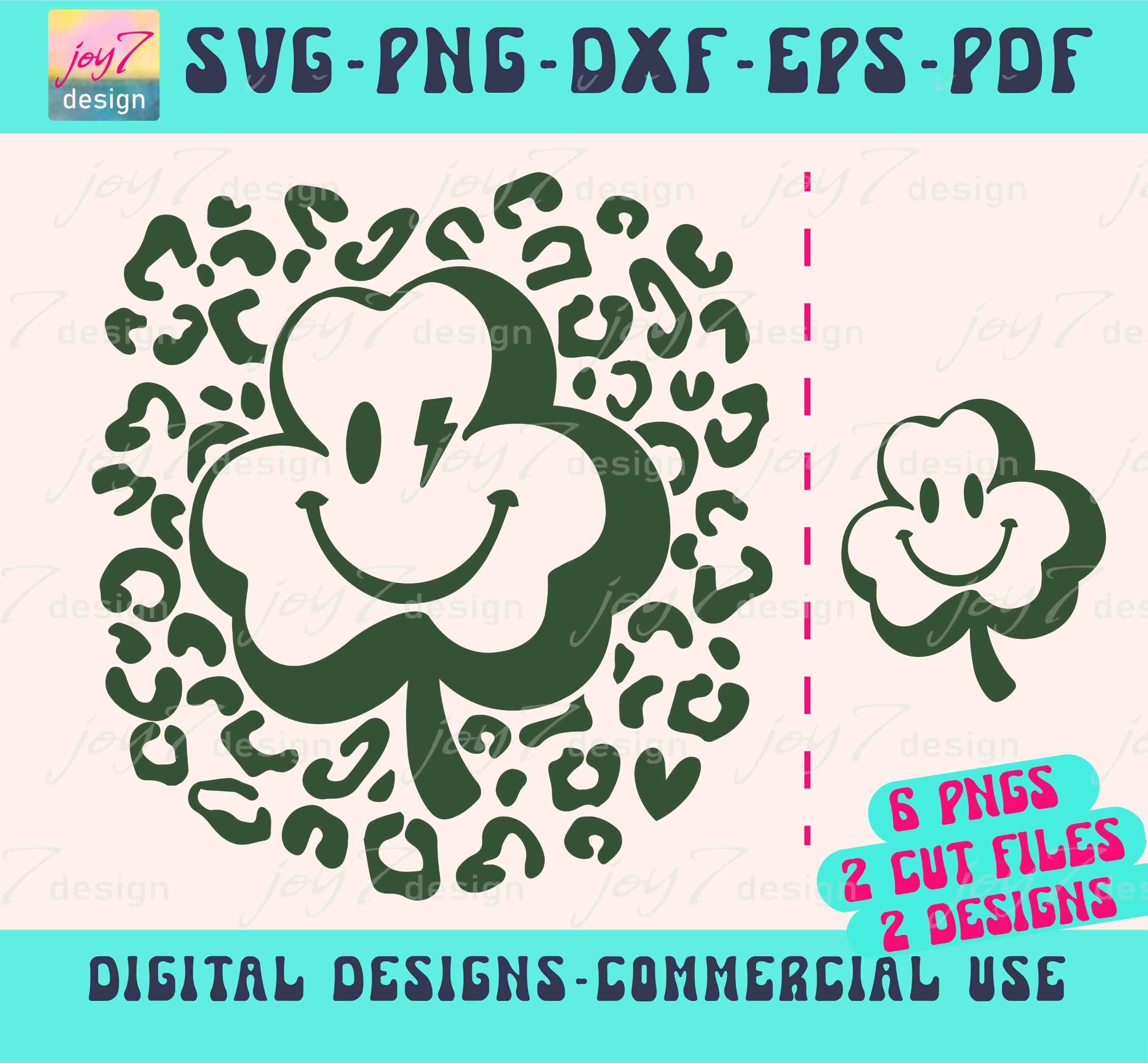Shamrock Leopard SVG PNG Groovy Shamrock Leopard Print Groovy - Etsy