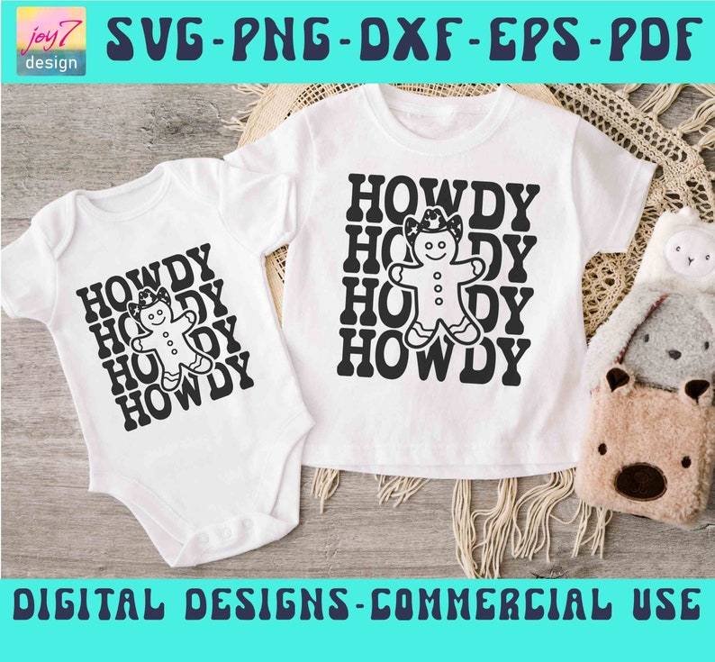 Howdy Cowboy Gingerbread SVG PNG Pdf Dxf Eps Howdy Svg Howdy - Etsy Ireland