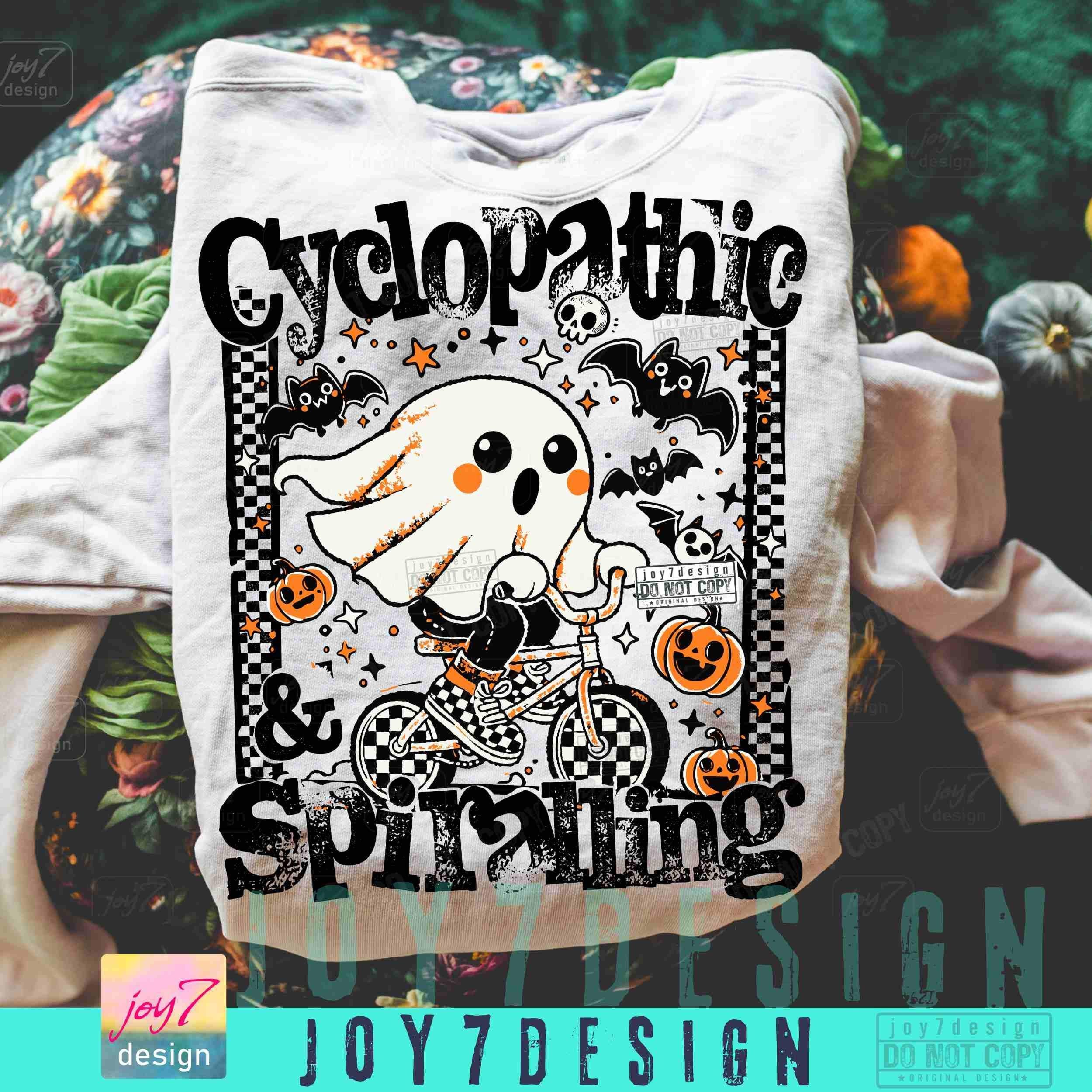 Funny Halloween Cyclopath Ghost PNG Trendy Halloween Humor Cyclopathic ...