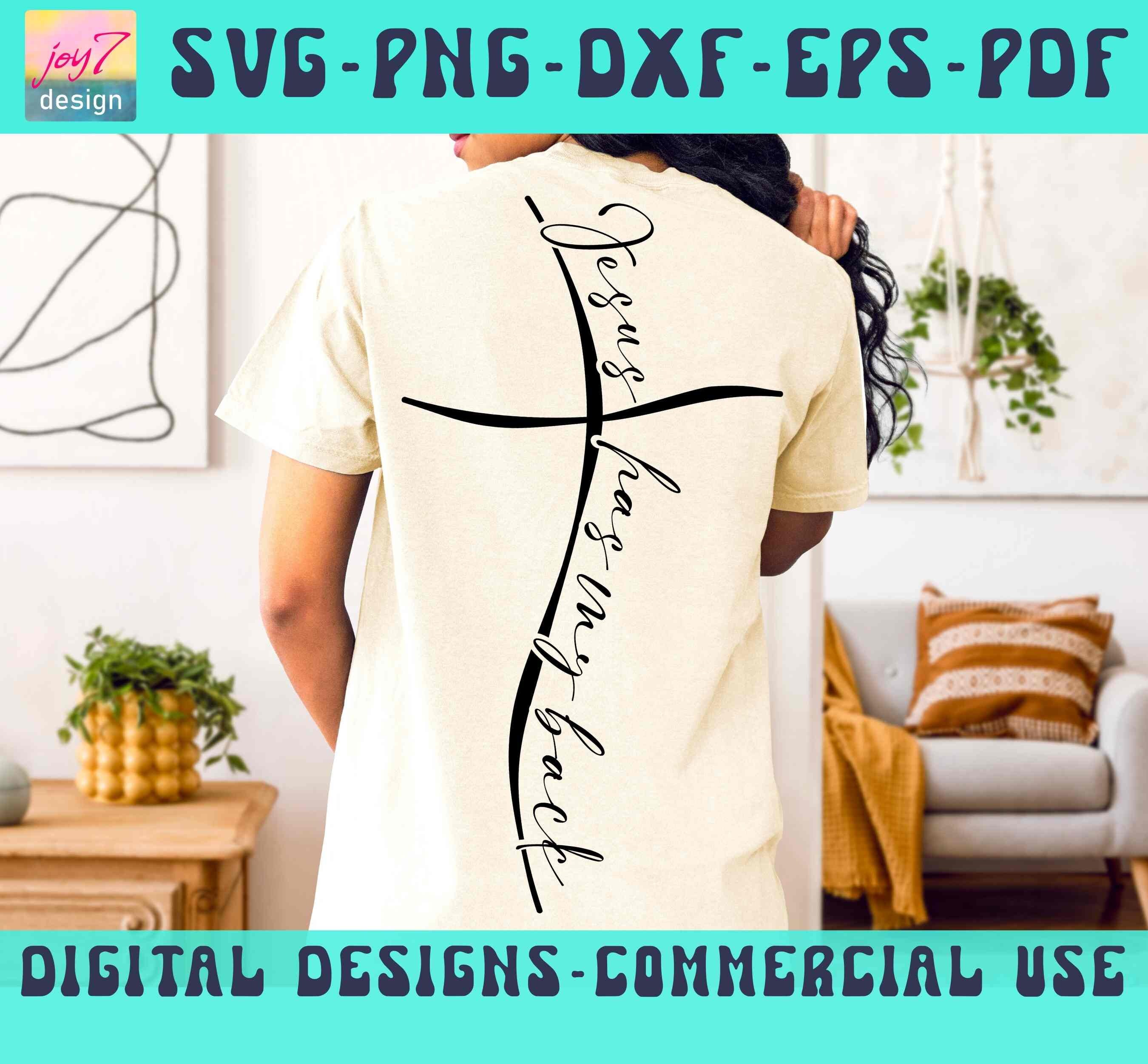 Jesus Has My Back SVG PNG POD Christian Svg Jesus Svg Png - Etsy