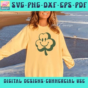 Groovy Shamrock SVG PNG, Groovy Heart Svg Groovy St Patricks Day ...