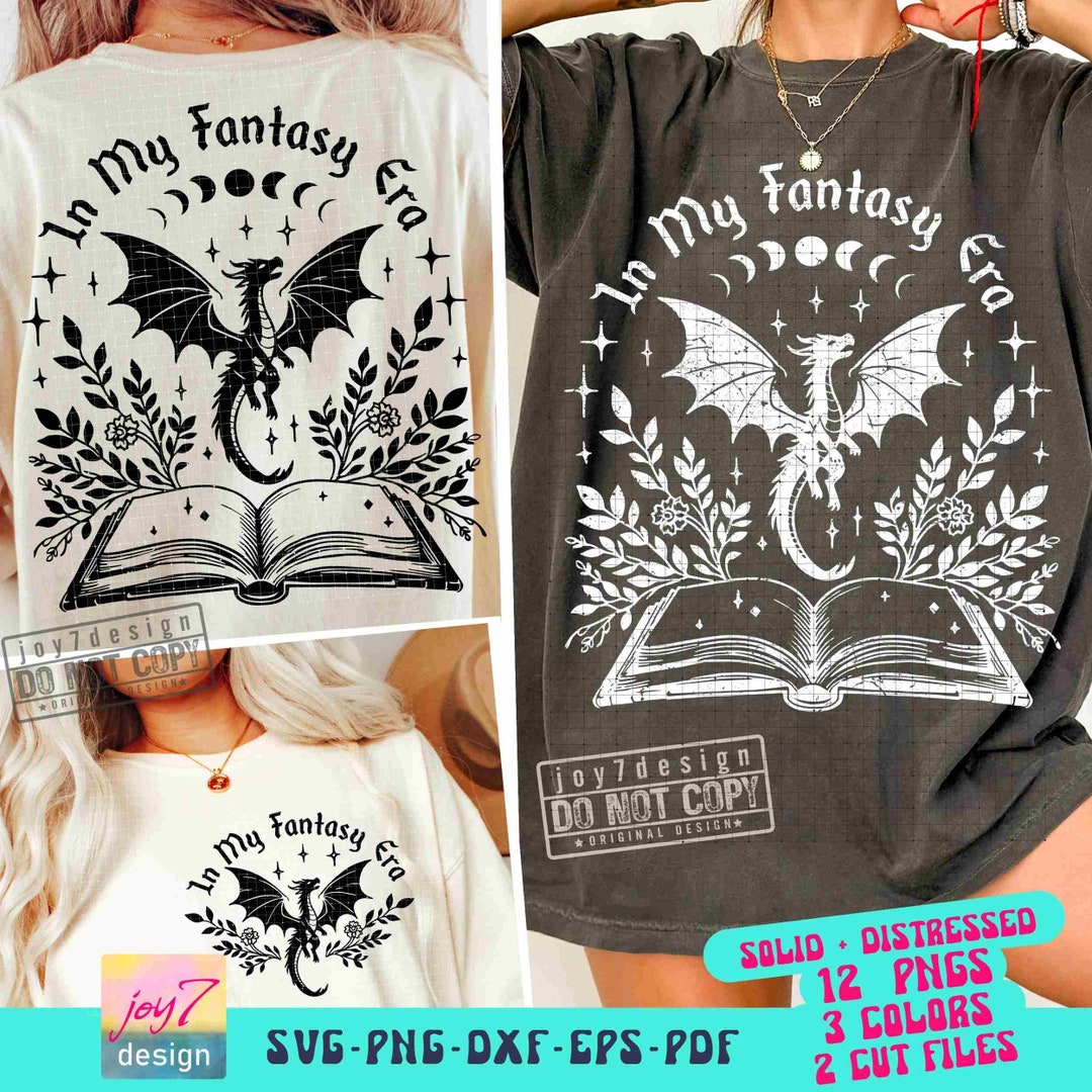 In My Fantasy Era SVG PNG Fantasy Book Png Book Quote Svg Bookish Png ...