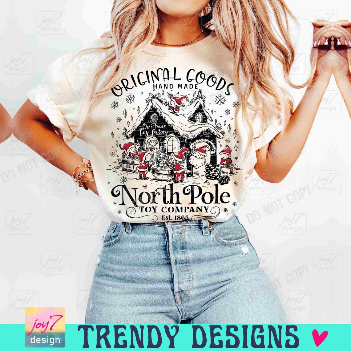 North Pole Toy Company Funny Christmas PNG Cute Santa Christmas Jumper ...