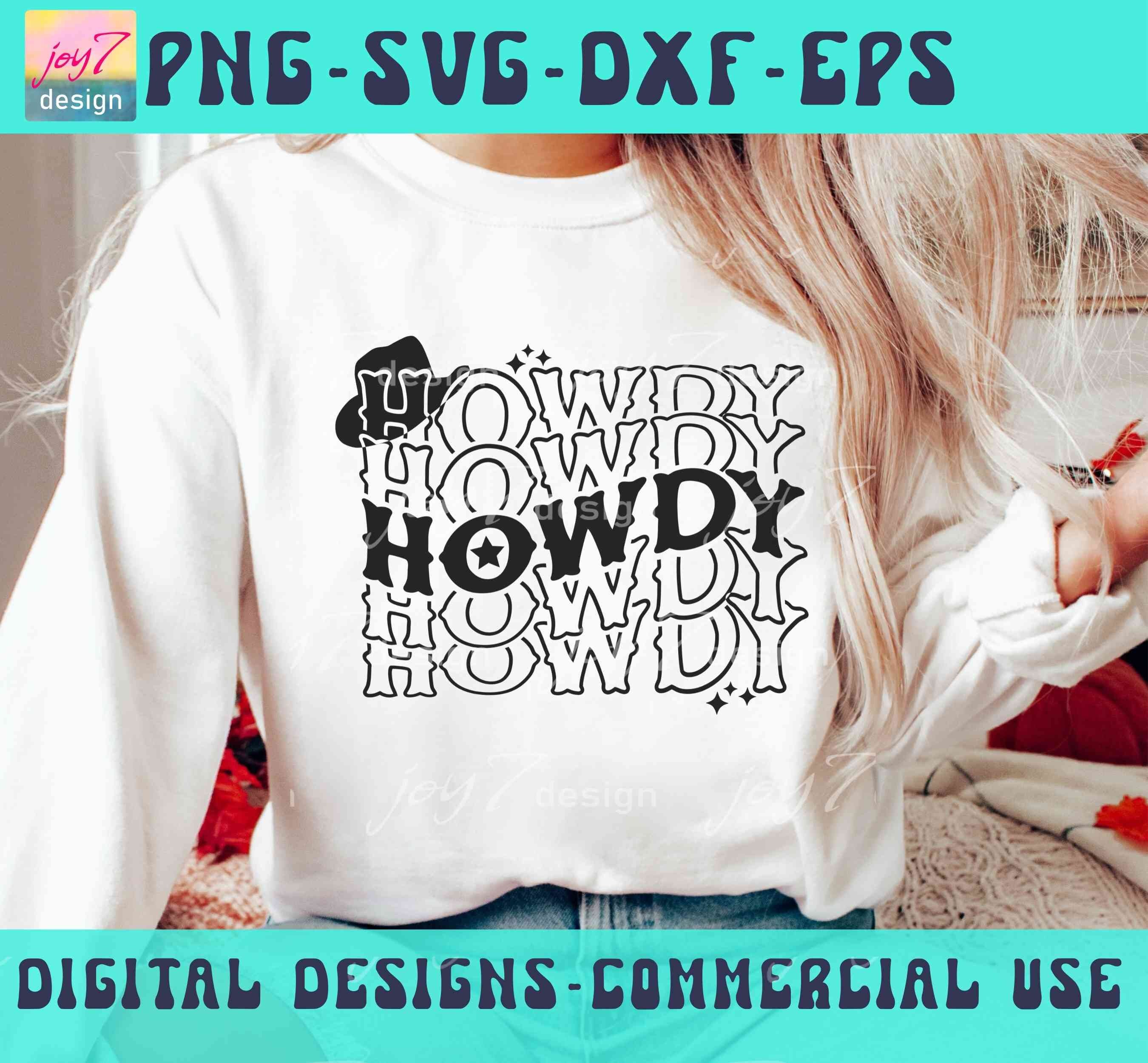 Howdy Svg Stacked Wavy Howdy Svg Cowboy Svg Western Font - Etsy Ireland