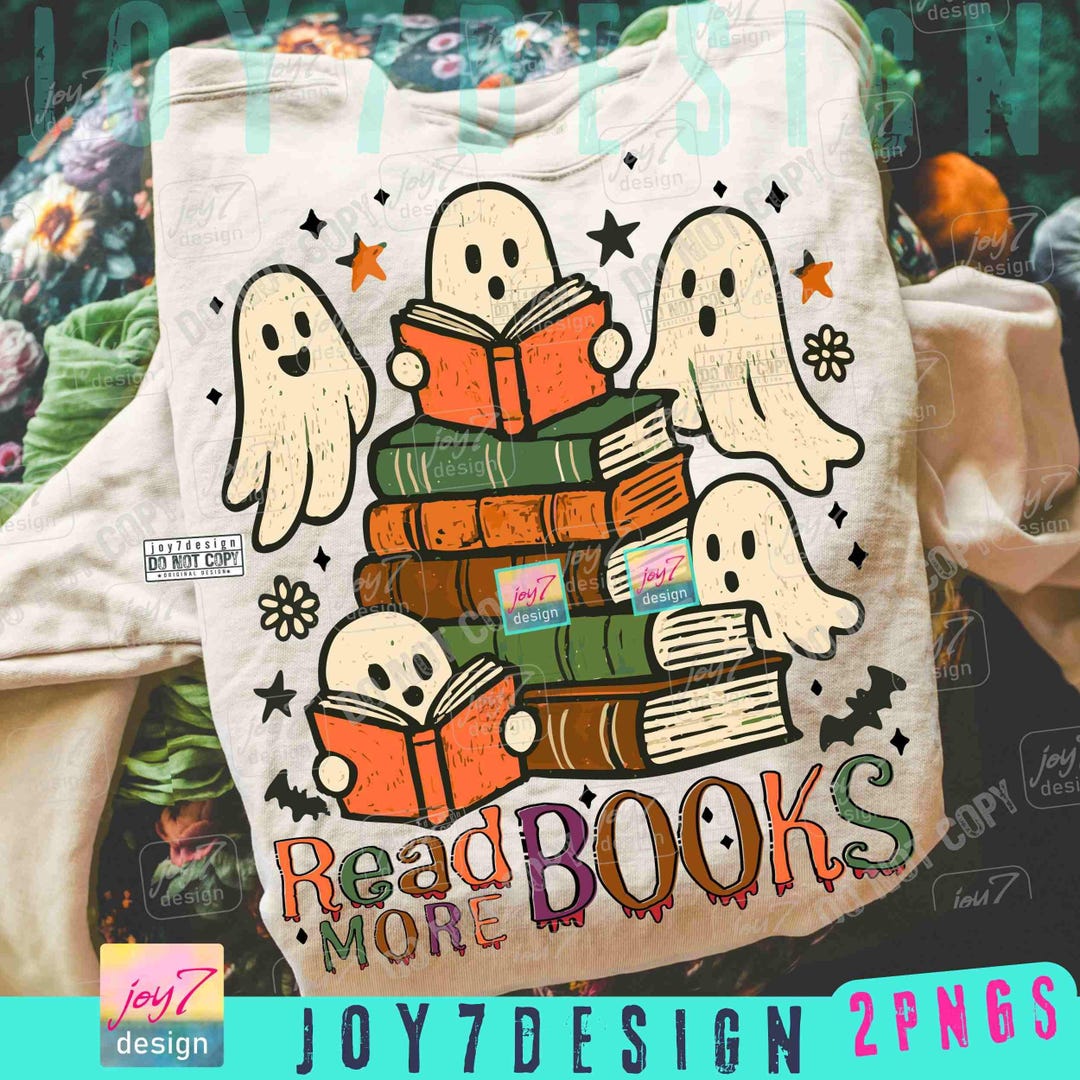 Read More Books Funny Fall Ghosts Book Halloween PNG Boo Halloween Book ...