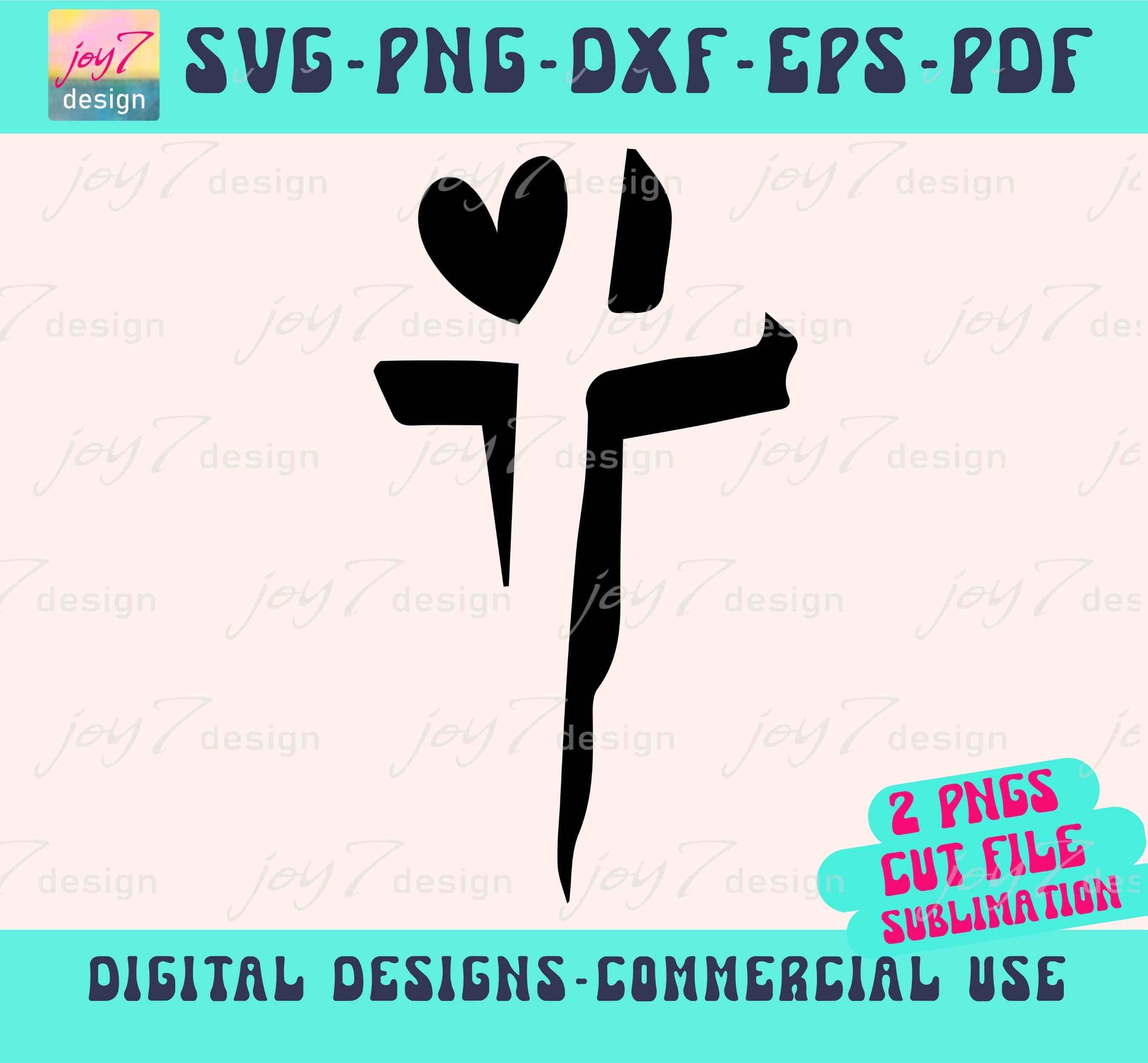 Cross Heart SVG PNG Cross Svg Faith Svg Christian Svg - Etsy Ireland
