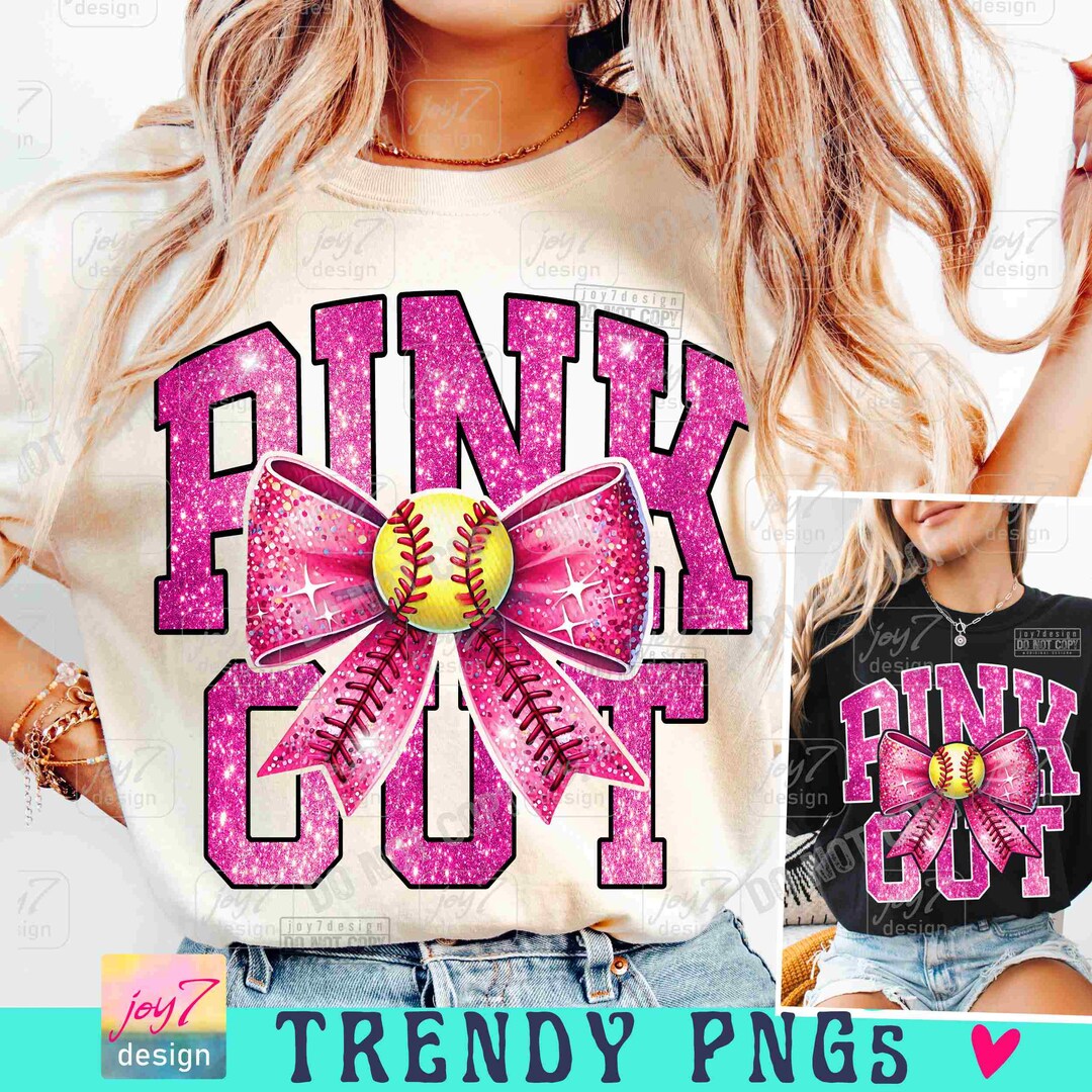 Softball Pink Out PNG Softball Breast Cancer Png Pink Out Softball ...