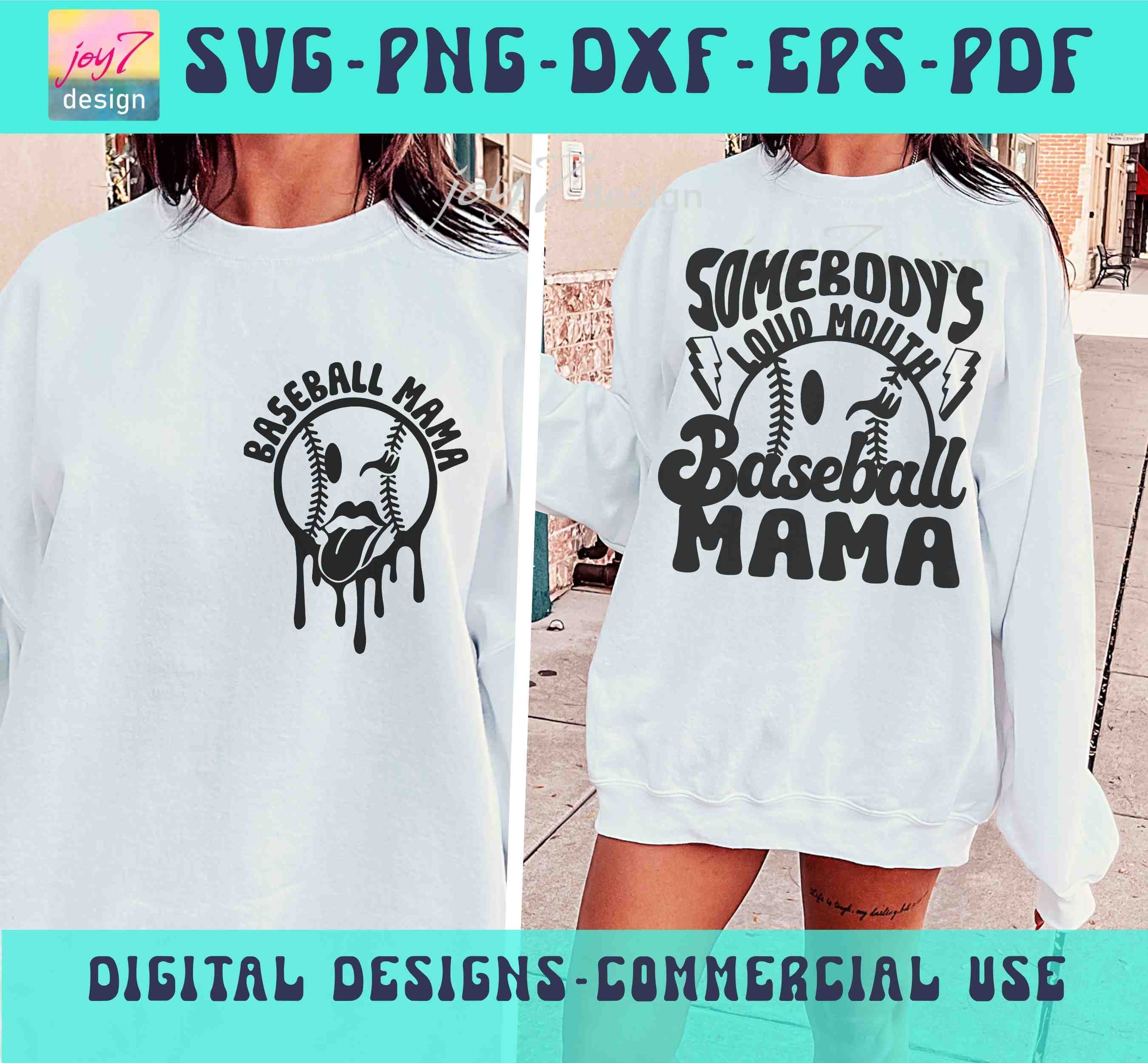 Somebodys Loud Mouth Baseball Mama Svg Png Baseball Mom Png Etsy Uk