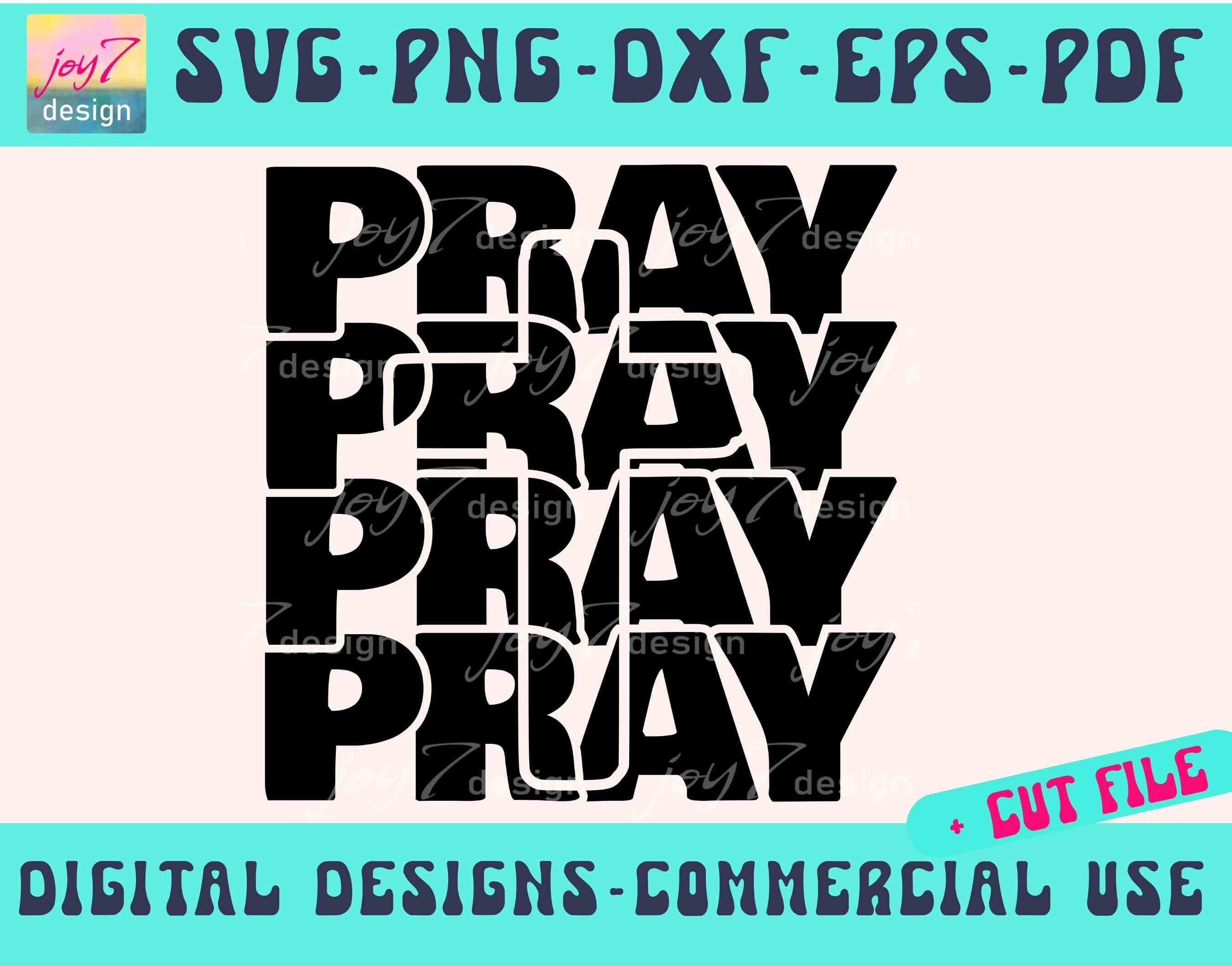 Pray SVG PNG Religious Svg Christian Svg Cross Svg - Etsy Hong Kong