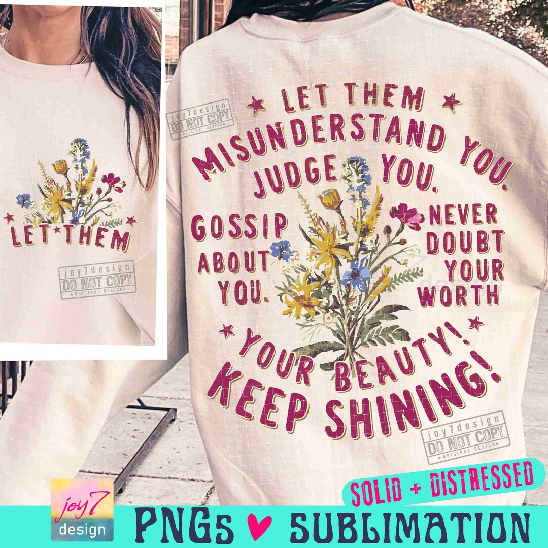 Misunderstand You PNG Positive Aesthetic Wildflower Boho Vintage Shirt ...