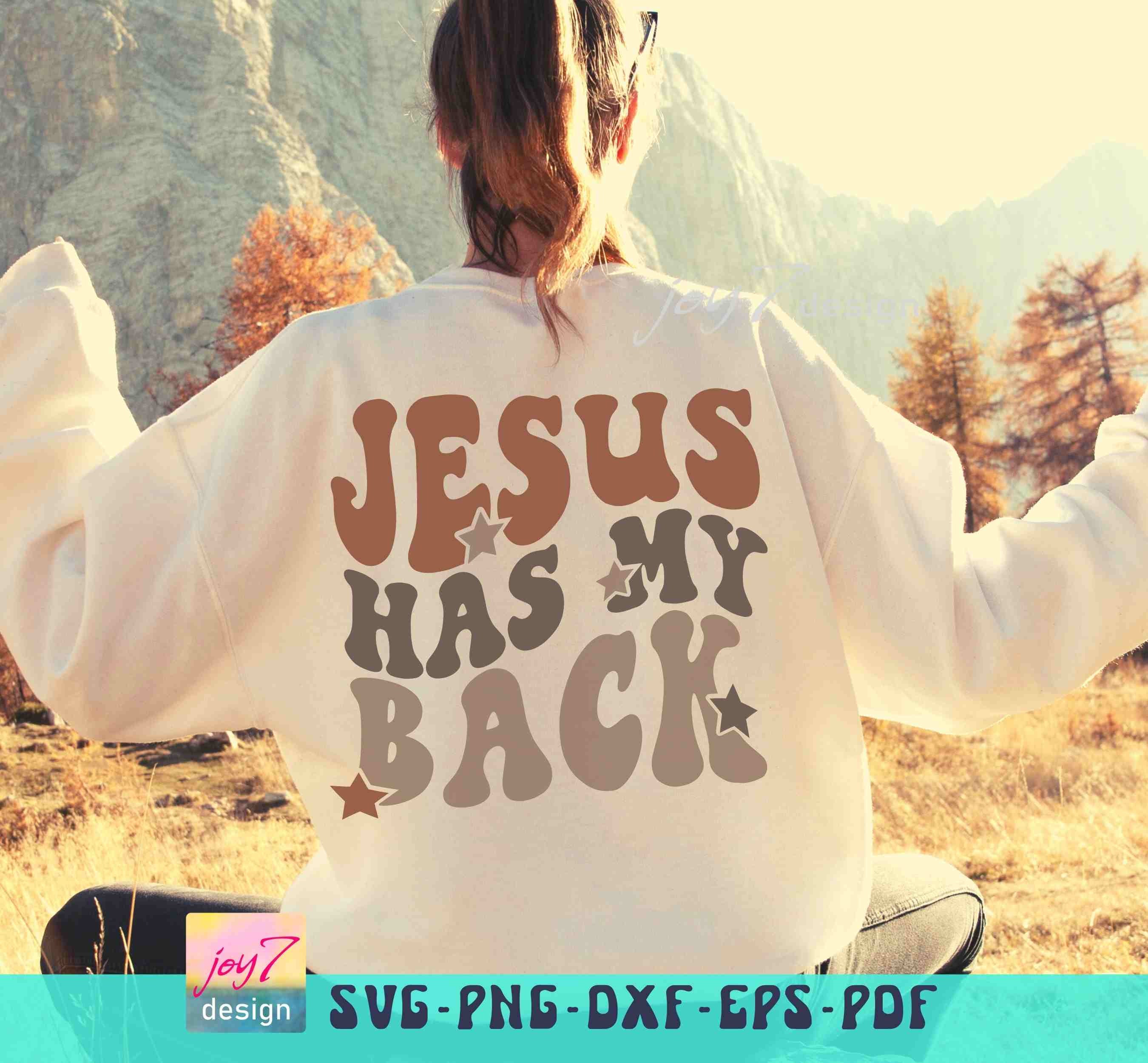 Jesus Has My Back SVG PNG Jesus Svg Retro Jesus Jesus - Etsy Australia