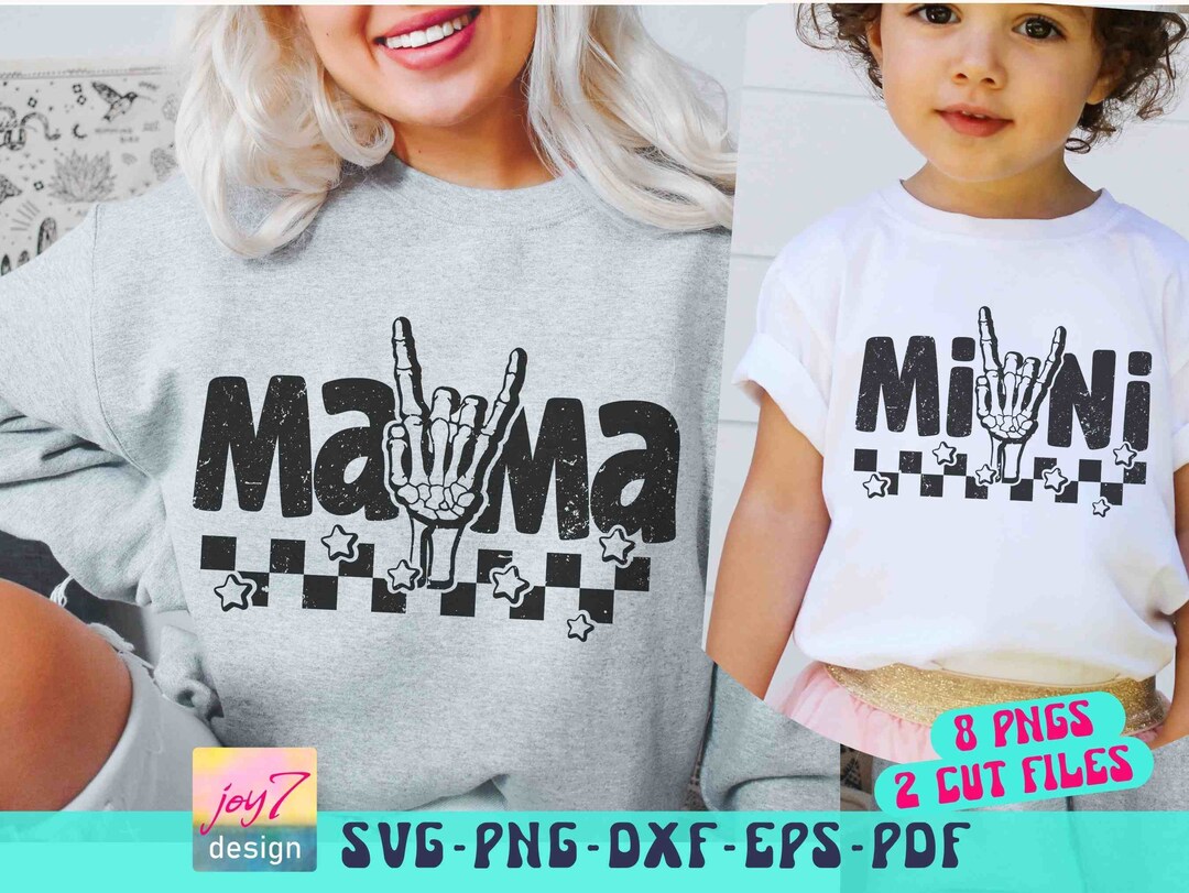 Mama Mini SVG PNG Mama Mini Retro PNG, Mommy and Me Svg, Mama Shirt ...