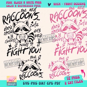 Funny Sarcastic Raccoon Shirt SVG PNG Coffee Lover Raccoon Png ...