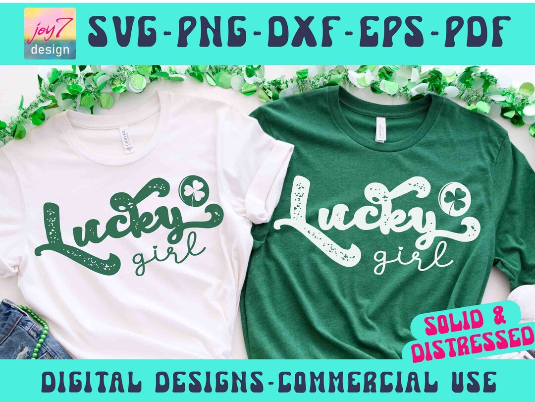 Lucky Girl Svg Png Lucky Png Girl Svg Mom St Patricks Day Png St