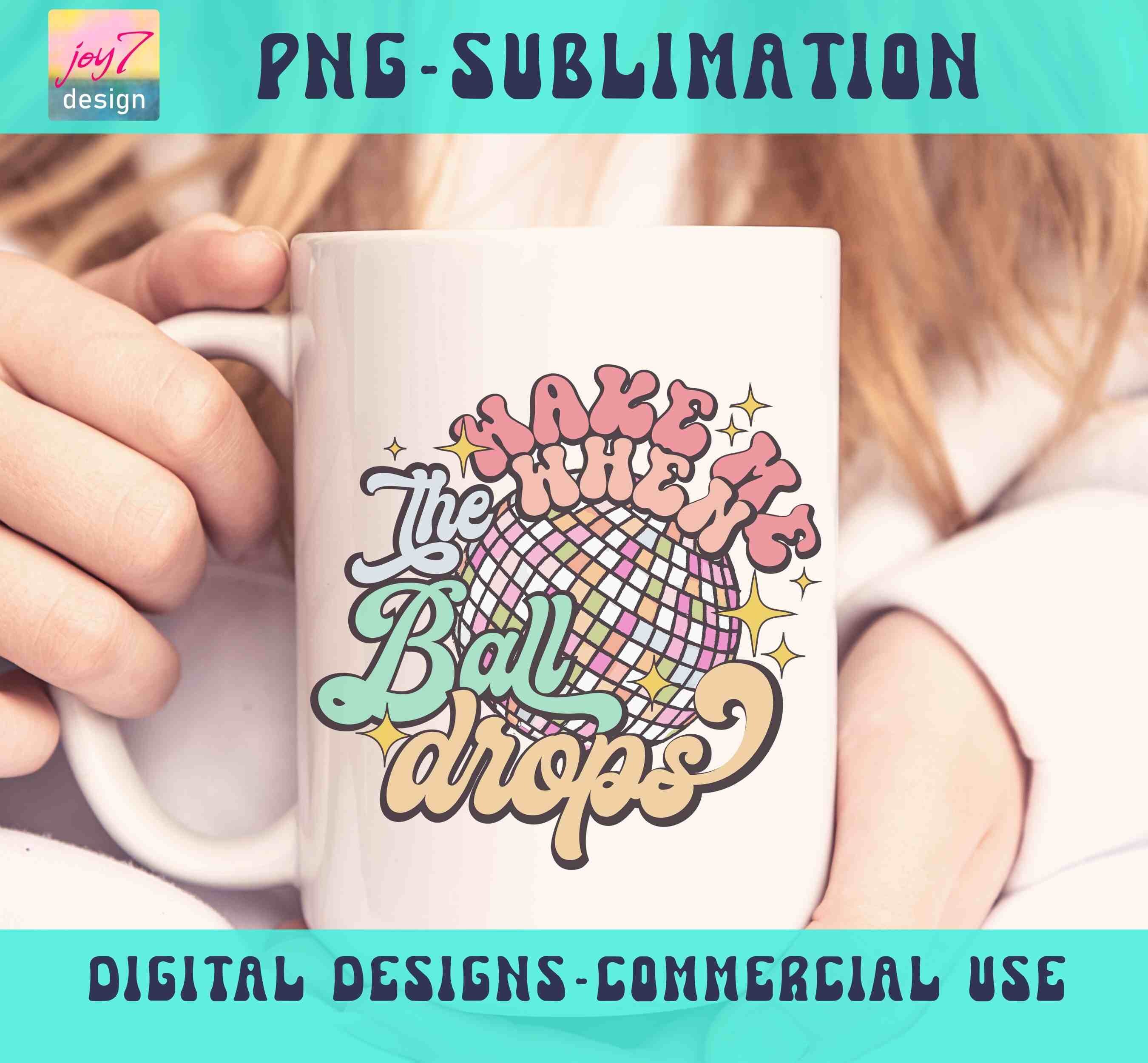 Wake Me When the Ball Drops PNG Retro New Years 2023 Disco - Etsy