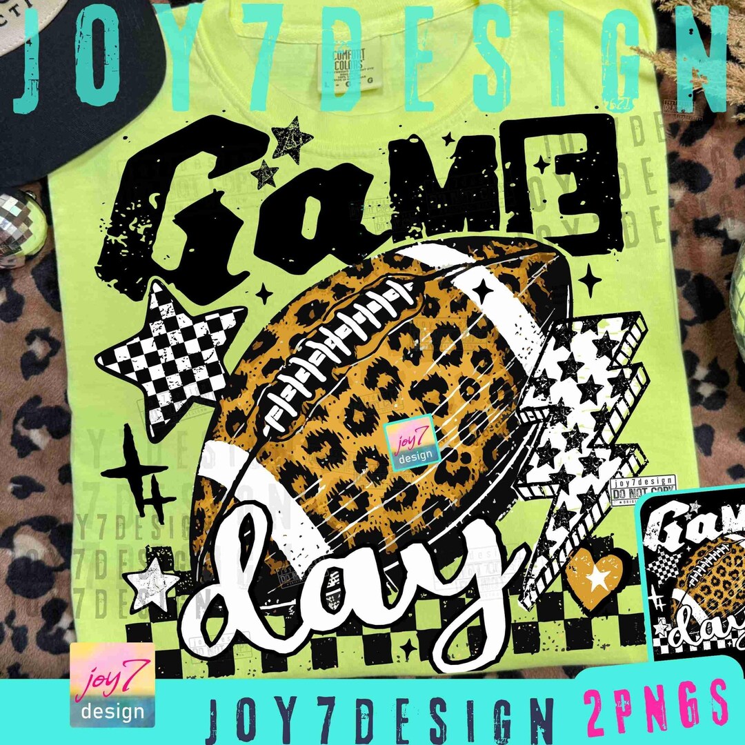Leopard Football Gameday PNG Preppy Football Checker Png Coquette ...