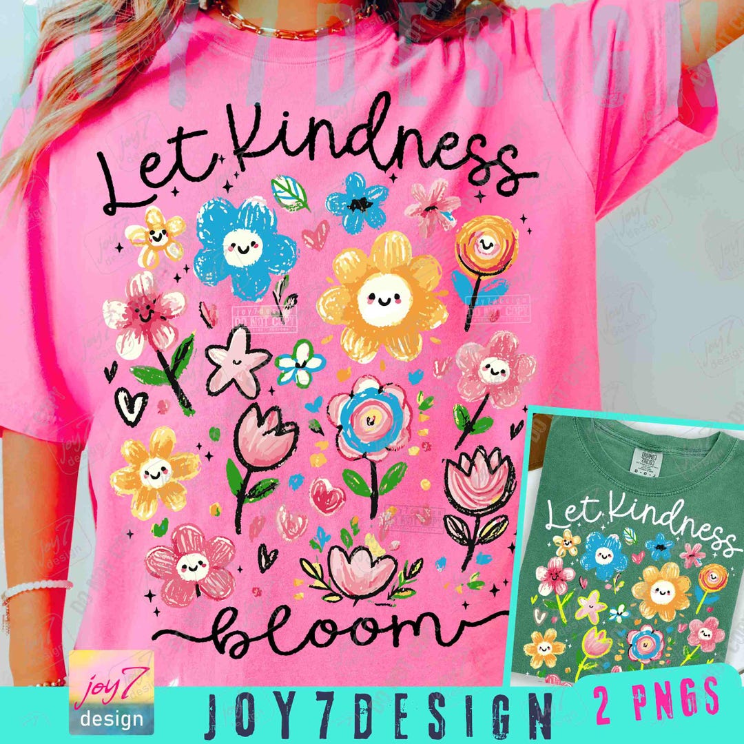 Let Kindness Bloom PNG Boho Kindness Shirt Png Jesus Christian Faith ...