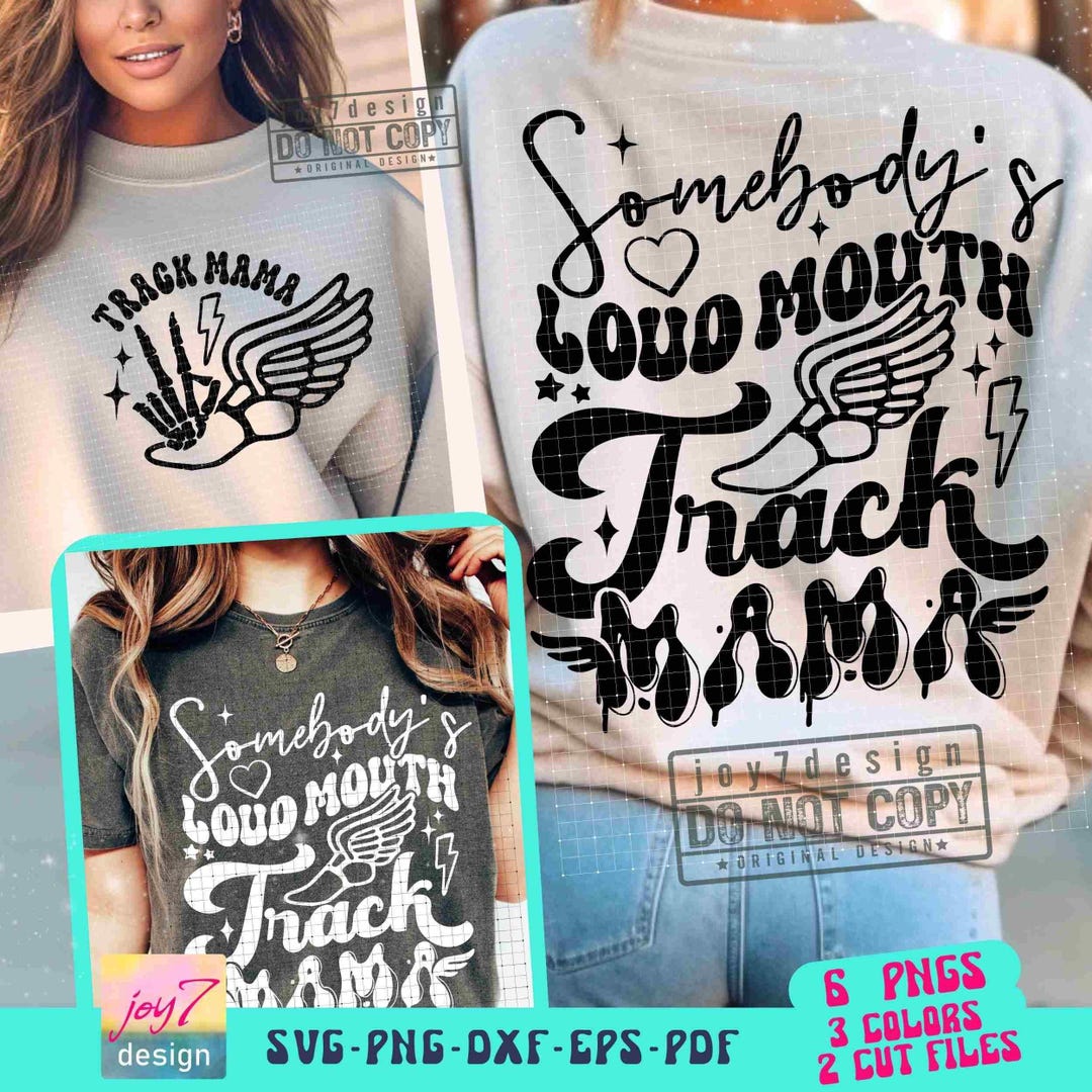 Somebody's Loud Track Mama SVG PNG Track Png Track Svg Track Mom Shirt ...