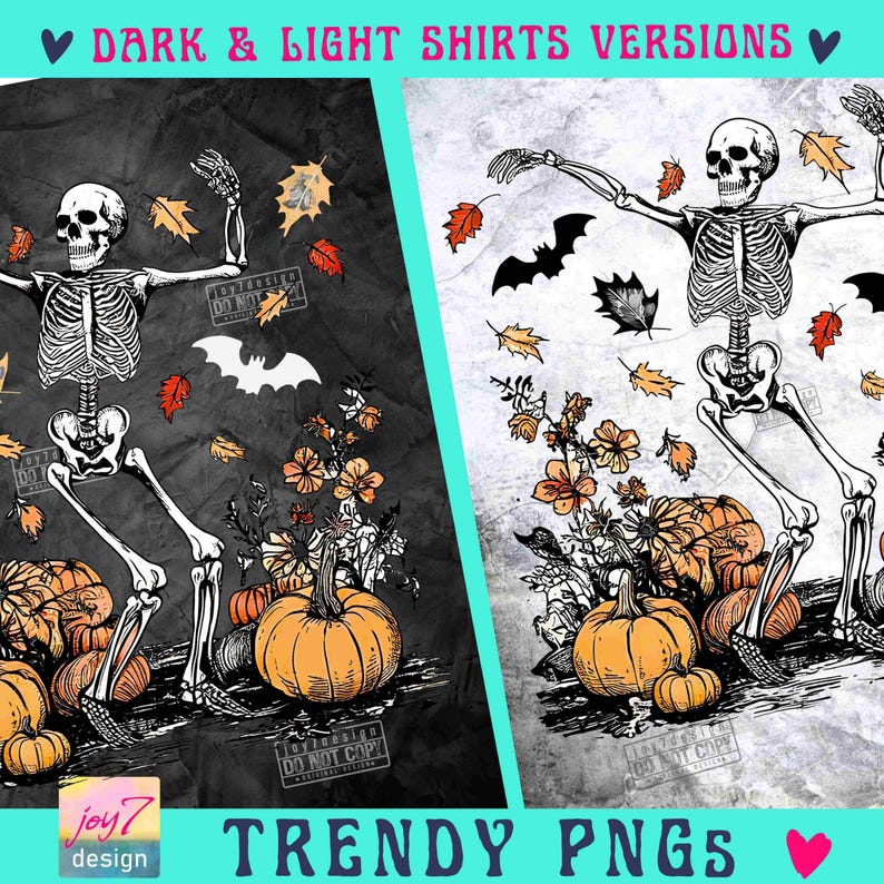 Dancing Skeleton Halloween PNG Funny Fall Skeleton Png Funny Halloween ...