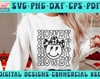 Howdy Svg Png, Howdy Yall Svg, Cowboy Svg, Cowgirl Svg, Southern Svg ...