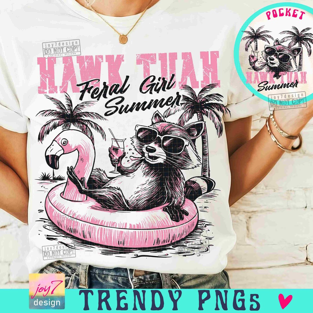 HAWK TUAH Feral Girl Sumer PNG Viral Png Funny Raccoon Png Feral Png ...