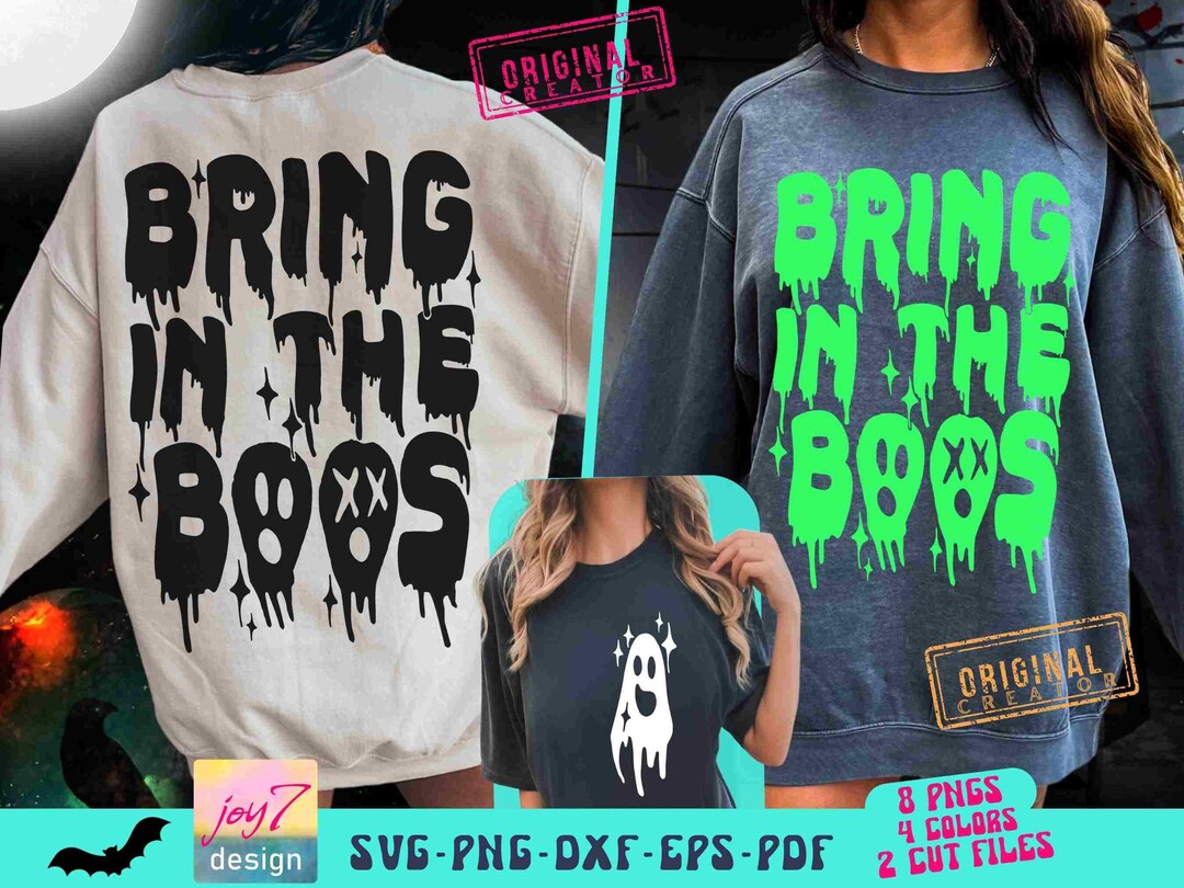 Funny Halloween Boos PNG SVG Scary Halloween Svg Funny Ghost Spooky ...
