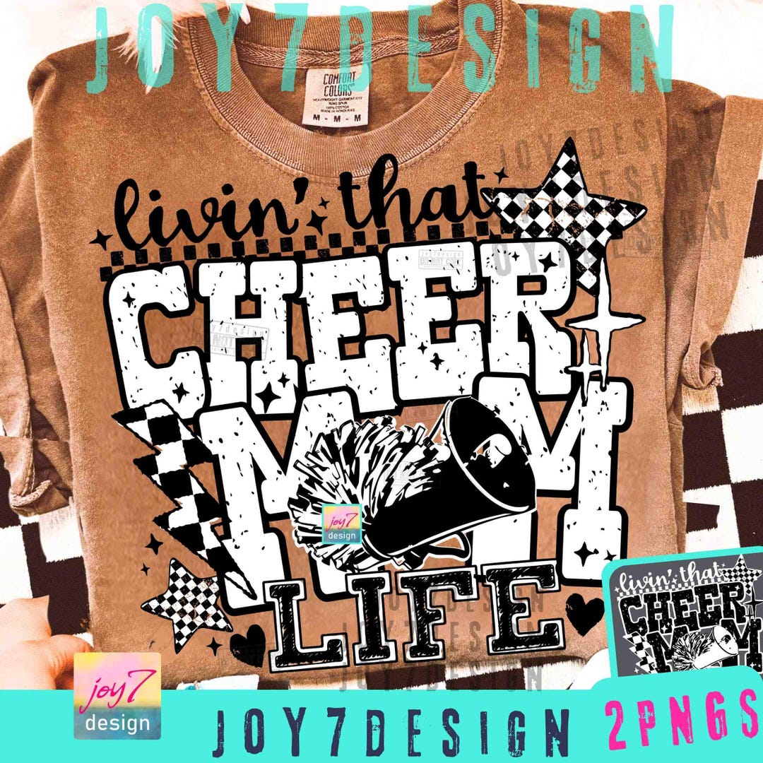 Living That Cheer Mom Life PNG Cheer Mom Life Cheerleader Png Retro ...