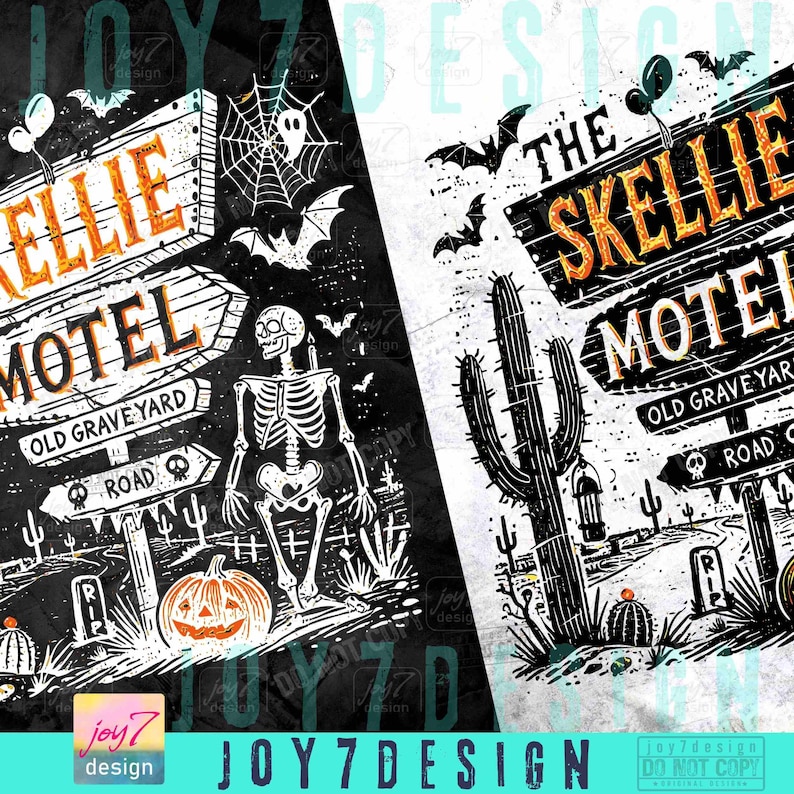 Skellie Motel Funny Halloween PNG Funny Skeleton Halloween Fall Png ...