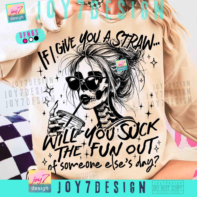 If I Give You a Straw - Etsy