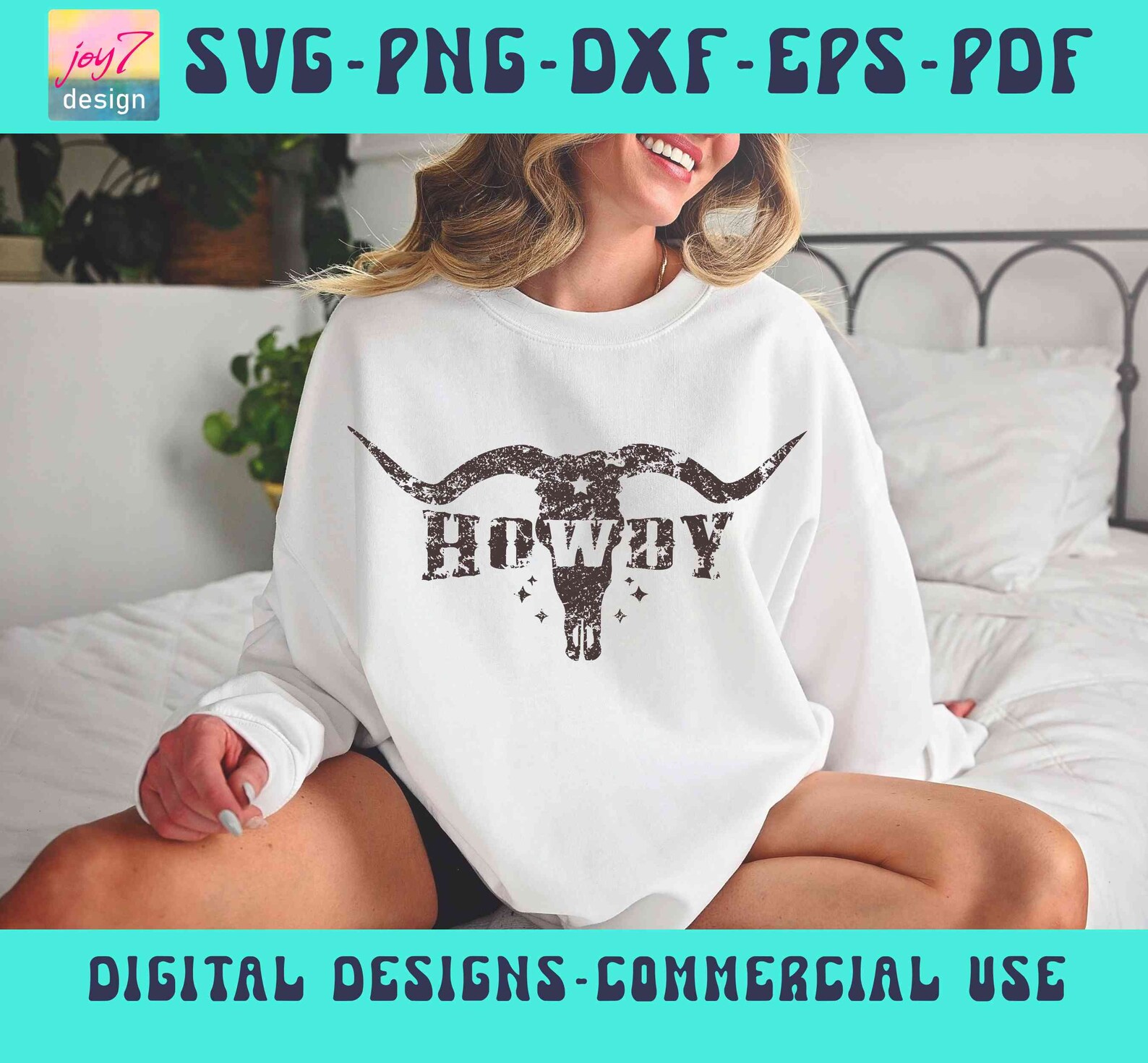 Howdy SVG PNG Cut File Howdy Bull Skull Svg Howdy Cow Skull - Etsy