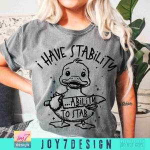 I Have Stability Funny Duck PNG Snarky Humor Sassy Saying Ability to ...