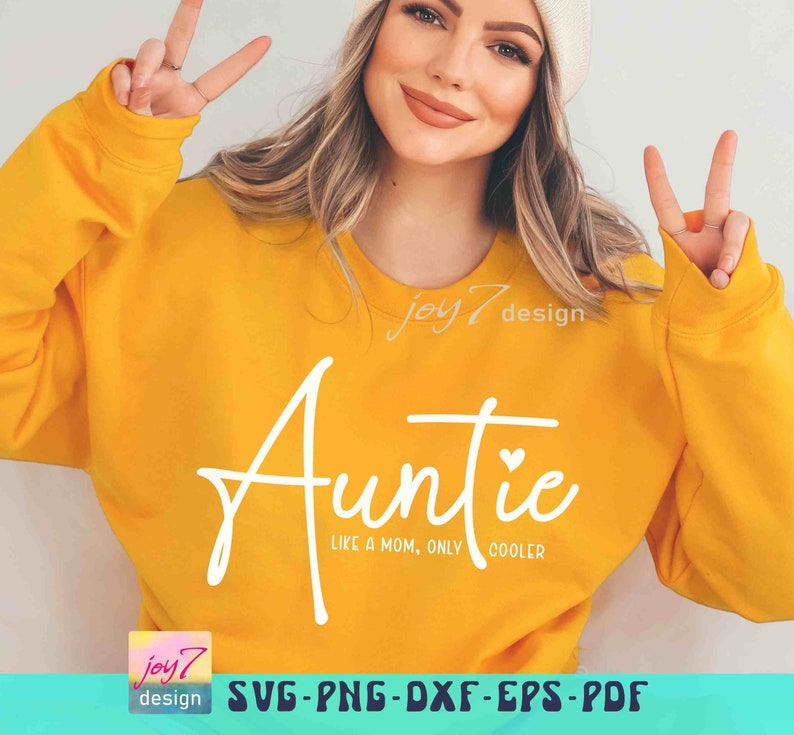 Auntie Svg Aunt Like a Mom Only Cooler BAE SVG Auntie Svg - Etsy