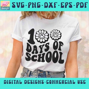 100 Days of School SVG PNG, 100 Days Svg, Retro Png, Retro Teacher ...