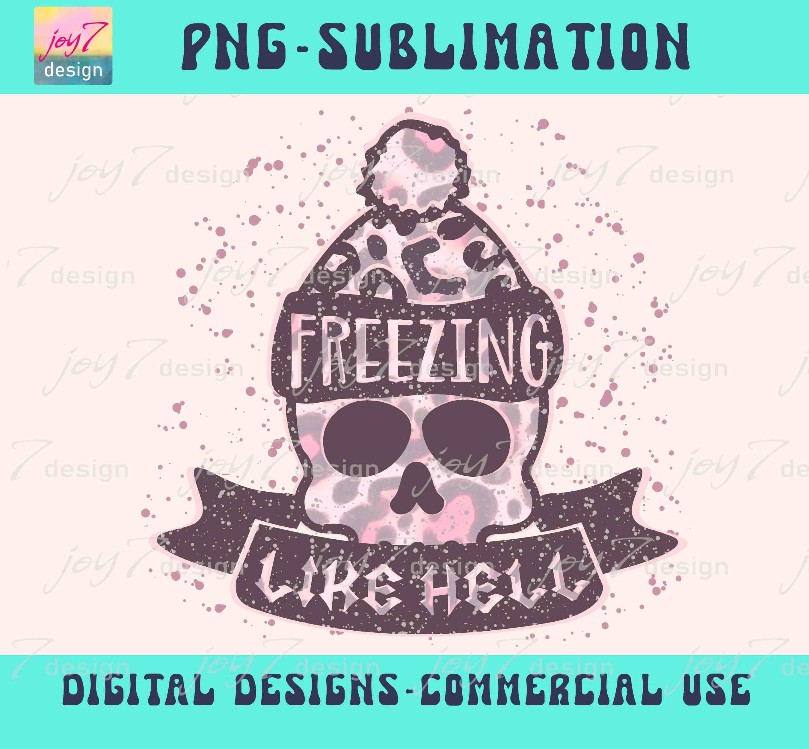 Freezing Like Hell PNG Freezing Season Skeleton Png - Etsy