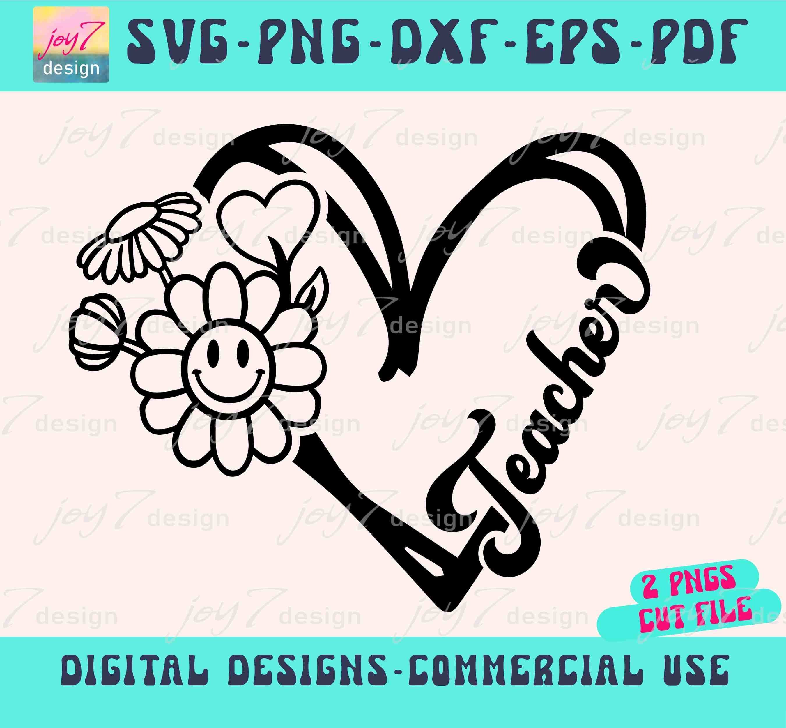 Teacher Heart SVG PNG Teacher Shirt Svg Teacher Designs Best - Etsy ...