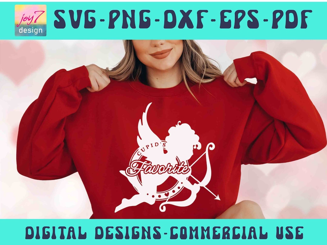 Cupid 's Favorite SVG PNG, Cupid Svg, Cupid Png, Valentines Svg ...