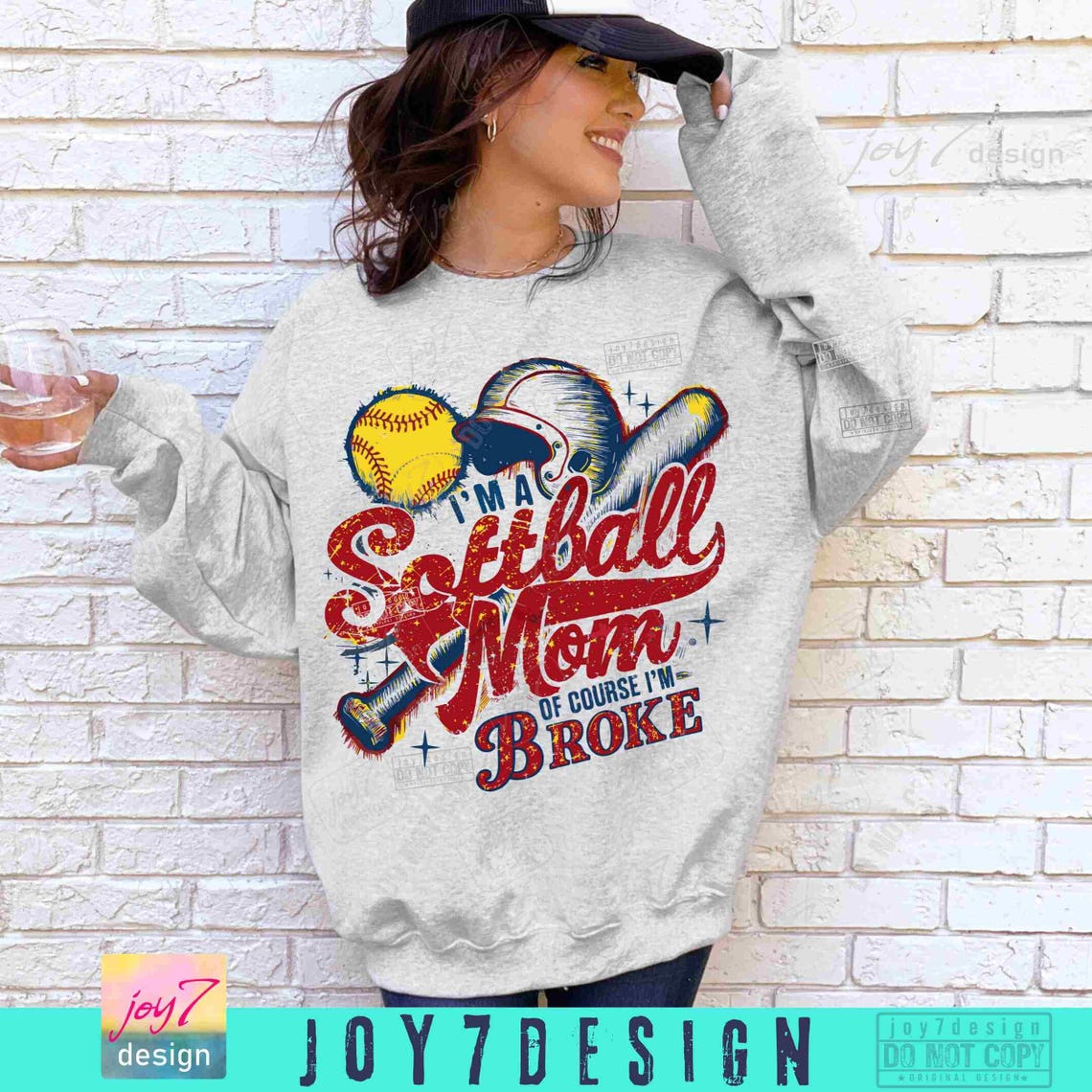 Funny Softball Mom PNG I'm a Softball Mom of Course I'm Broke Retro ...