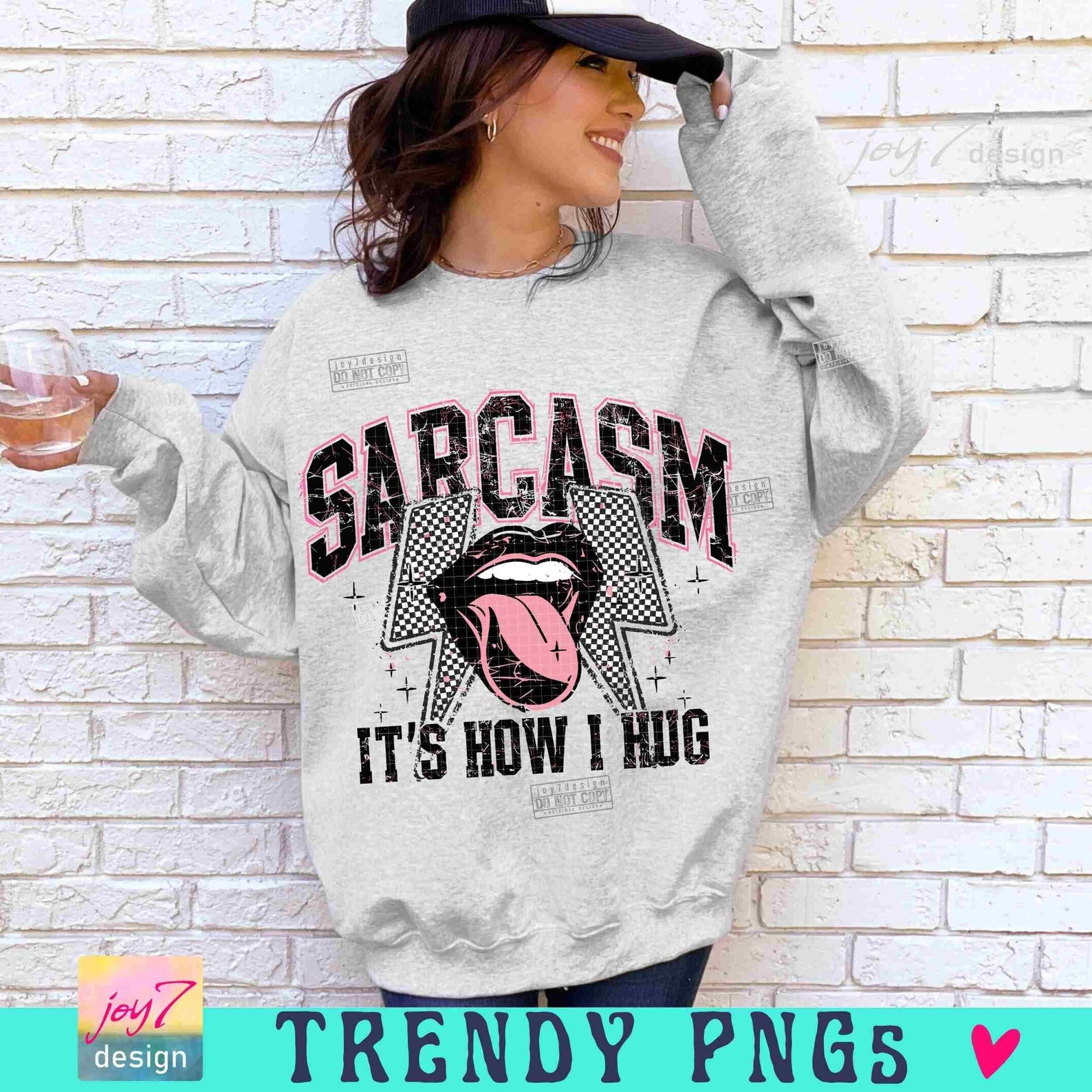 Sarcasm It's How I Hug PNG Sarcasm Png Adult Humor Png Trendy Retro Png ...