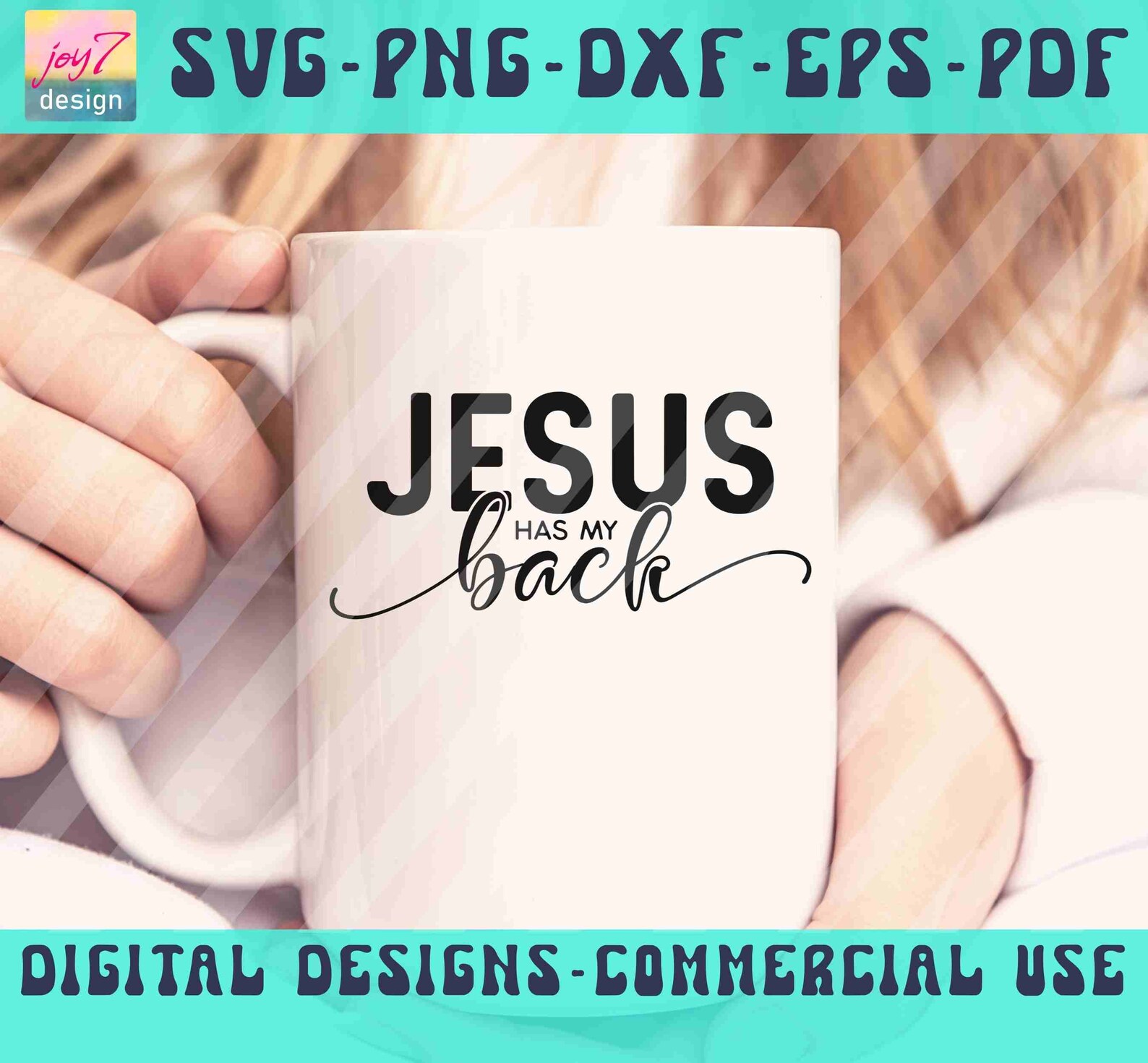 Jesus Has My Back SVG Christian Instant Digital Download - Etsy