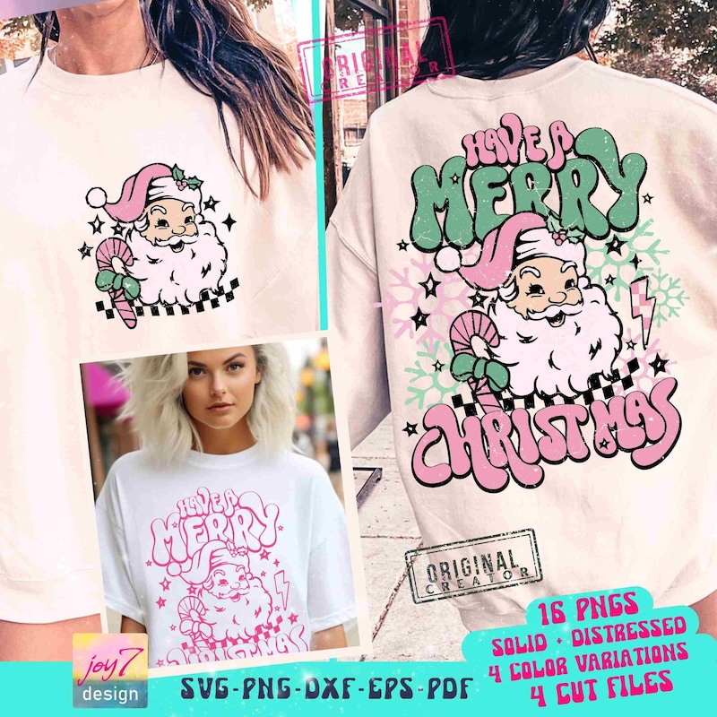 Retro Santa Svg - Etsy