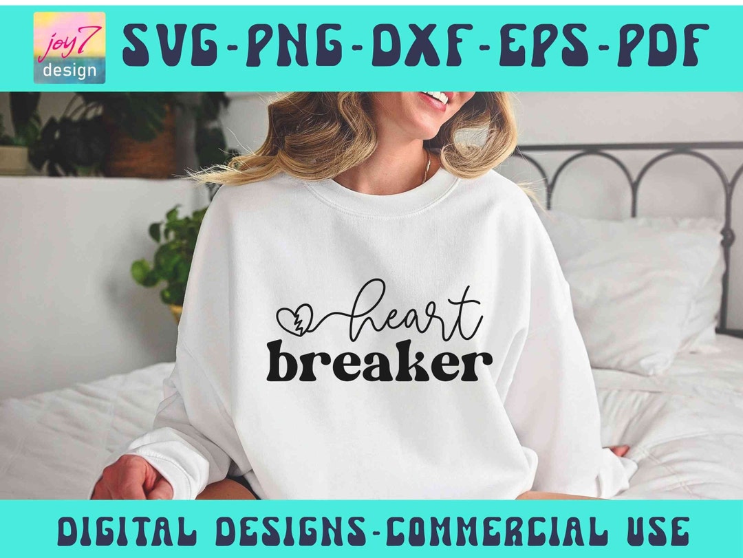 Heartbreaker SVG PNG, Retro Valentine, Retro Love, Heart Svg, Teacher ...