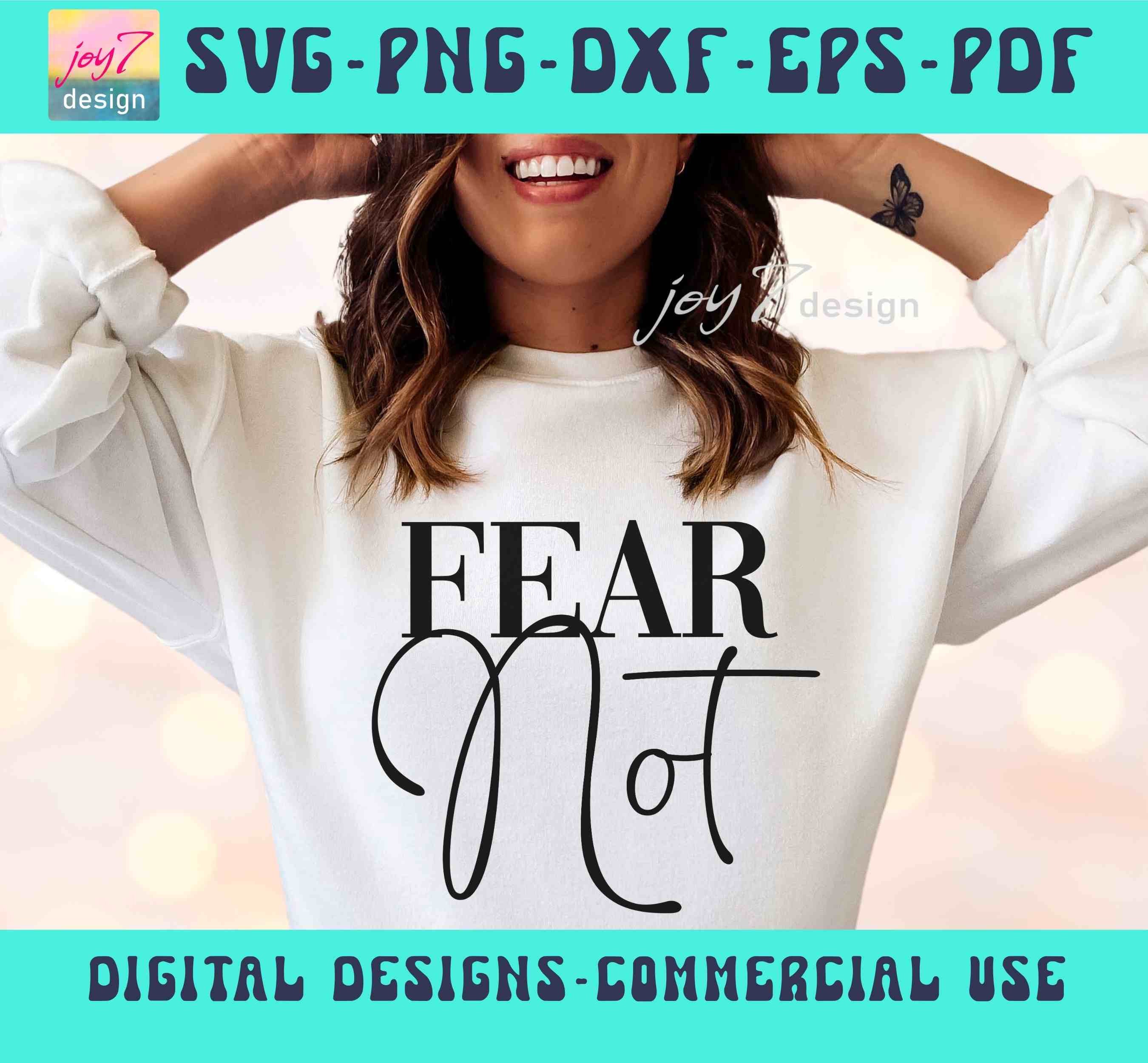 Fear SVG PNG Fear Not Faith Svg Christian Easter Svg - Etsy