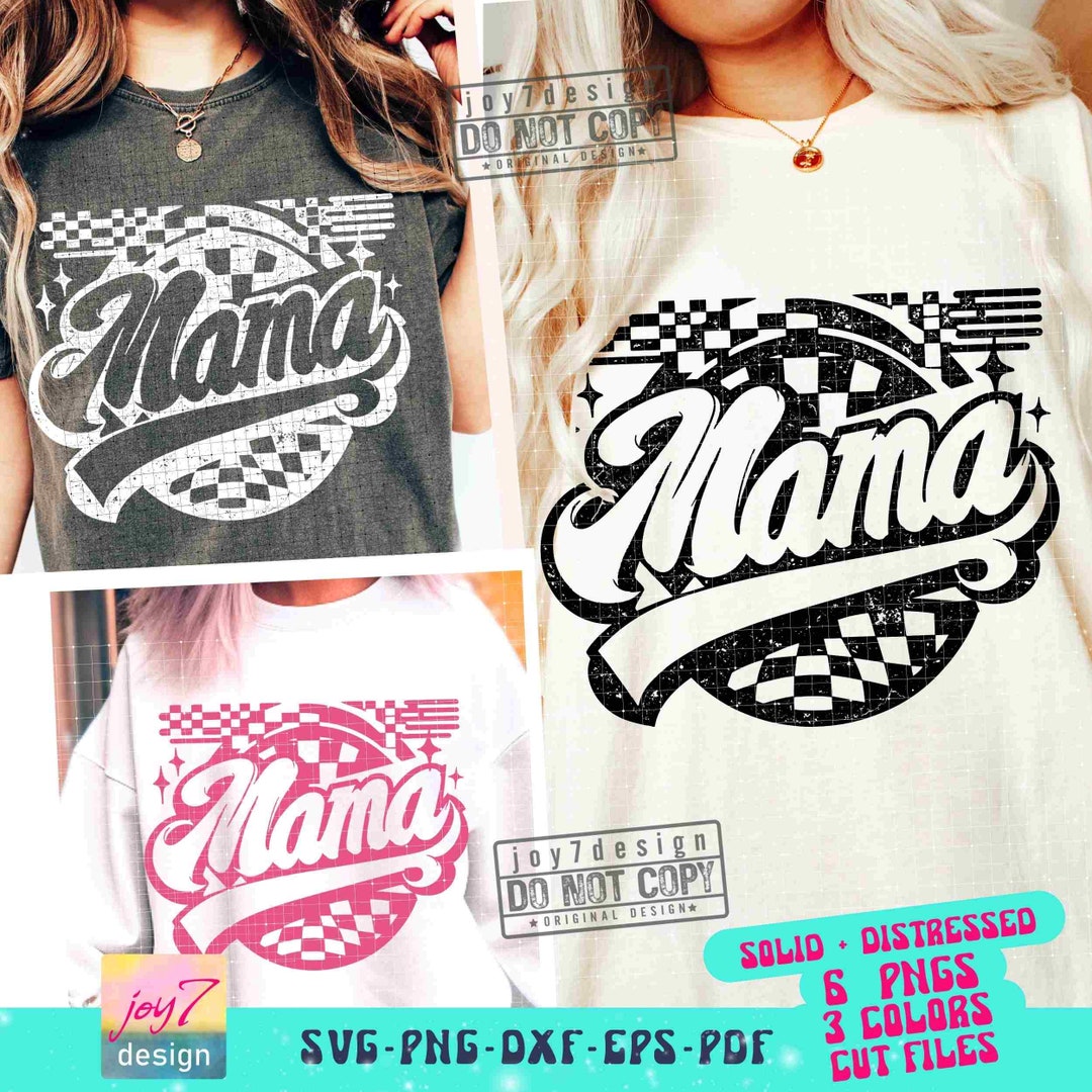 Mama Checkered SVG PNG Mama Retro Checkered Png Mama Retro Svg Trendy ...